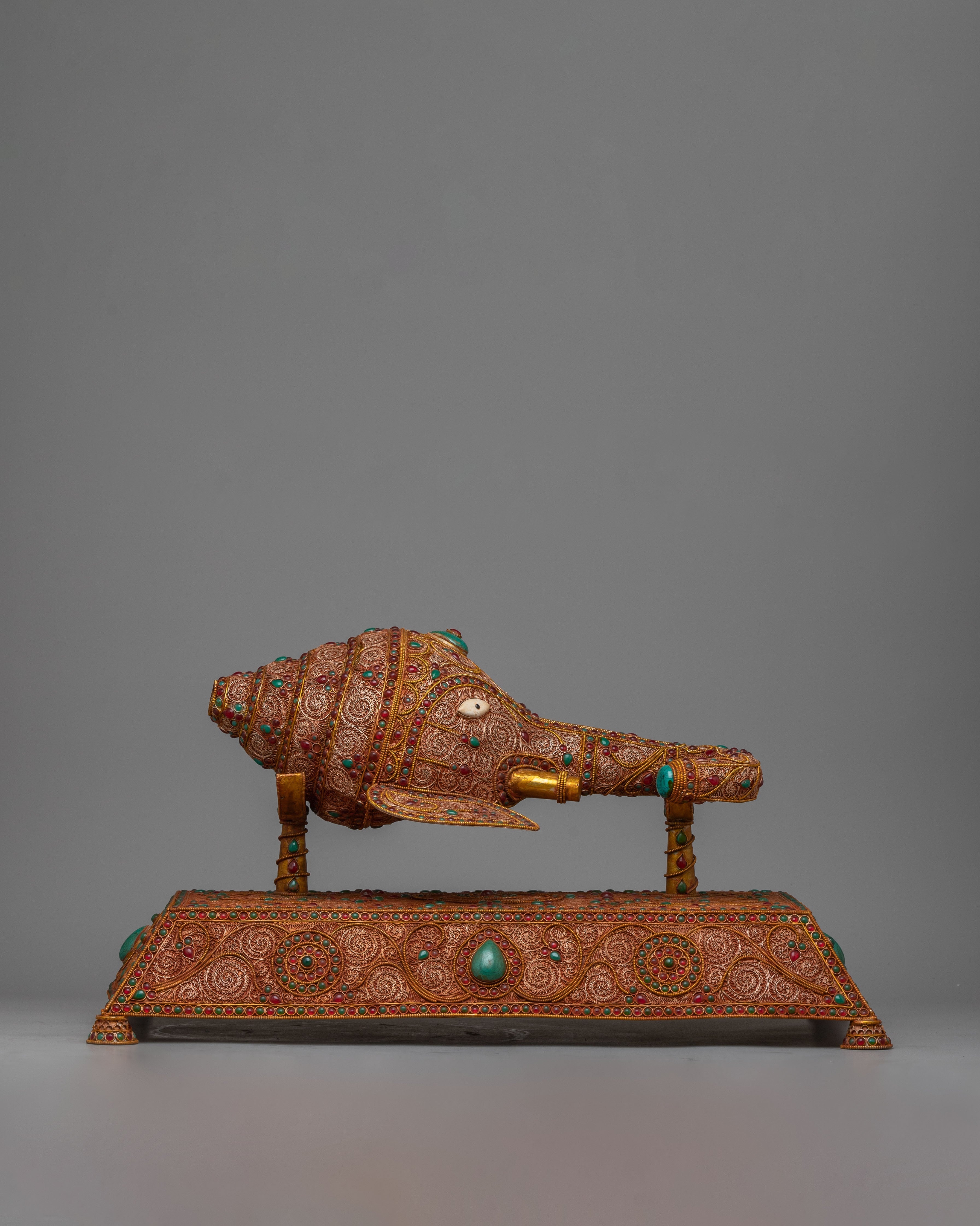 Conch Shell with Stand | Harness Divine Sound and Symbolism for Spirit