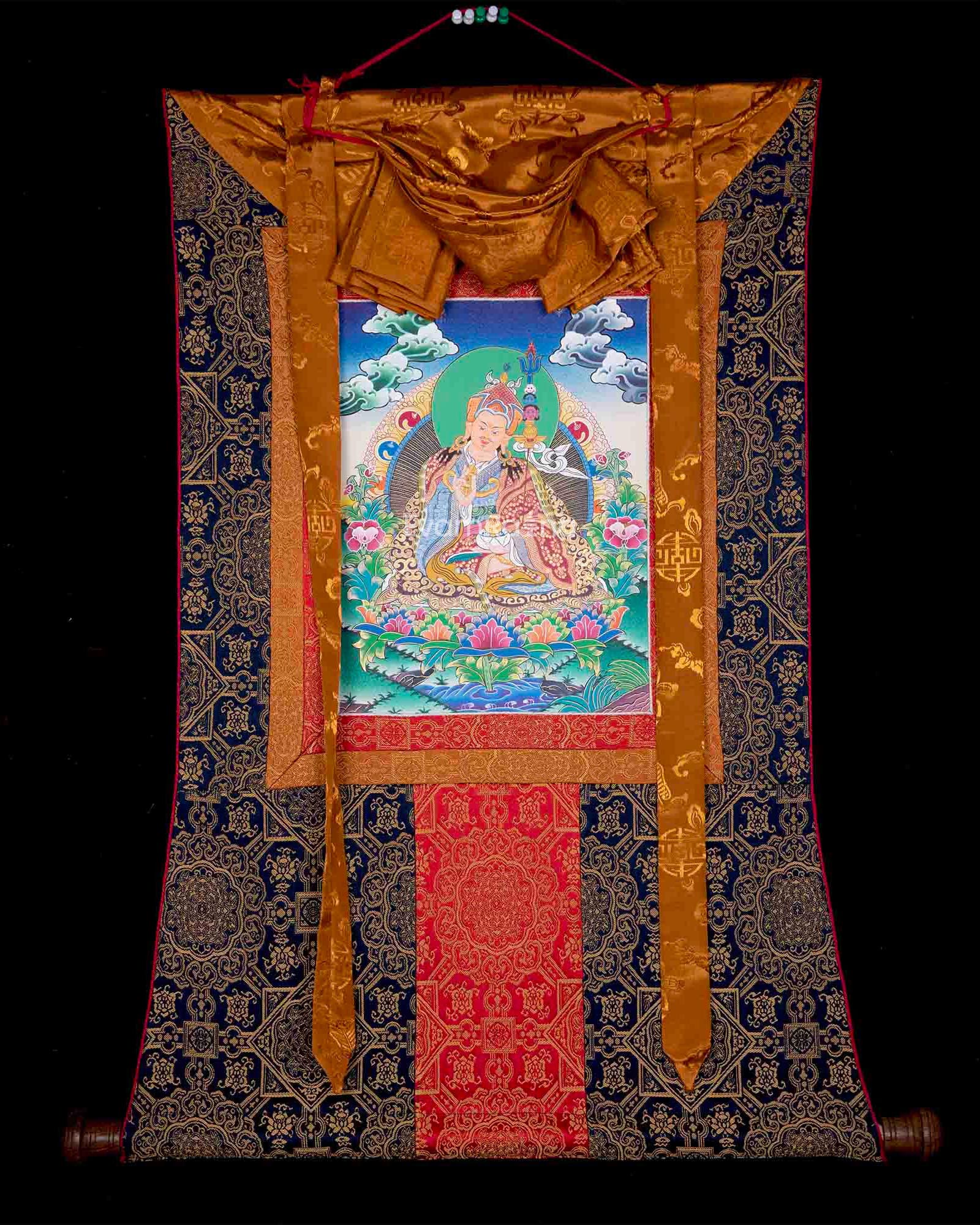 Traditional Hand-Painted Guru Rinpoche Thangka | Guru Padmasambhava Th