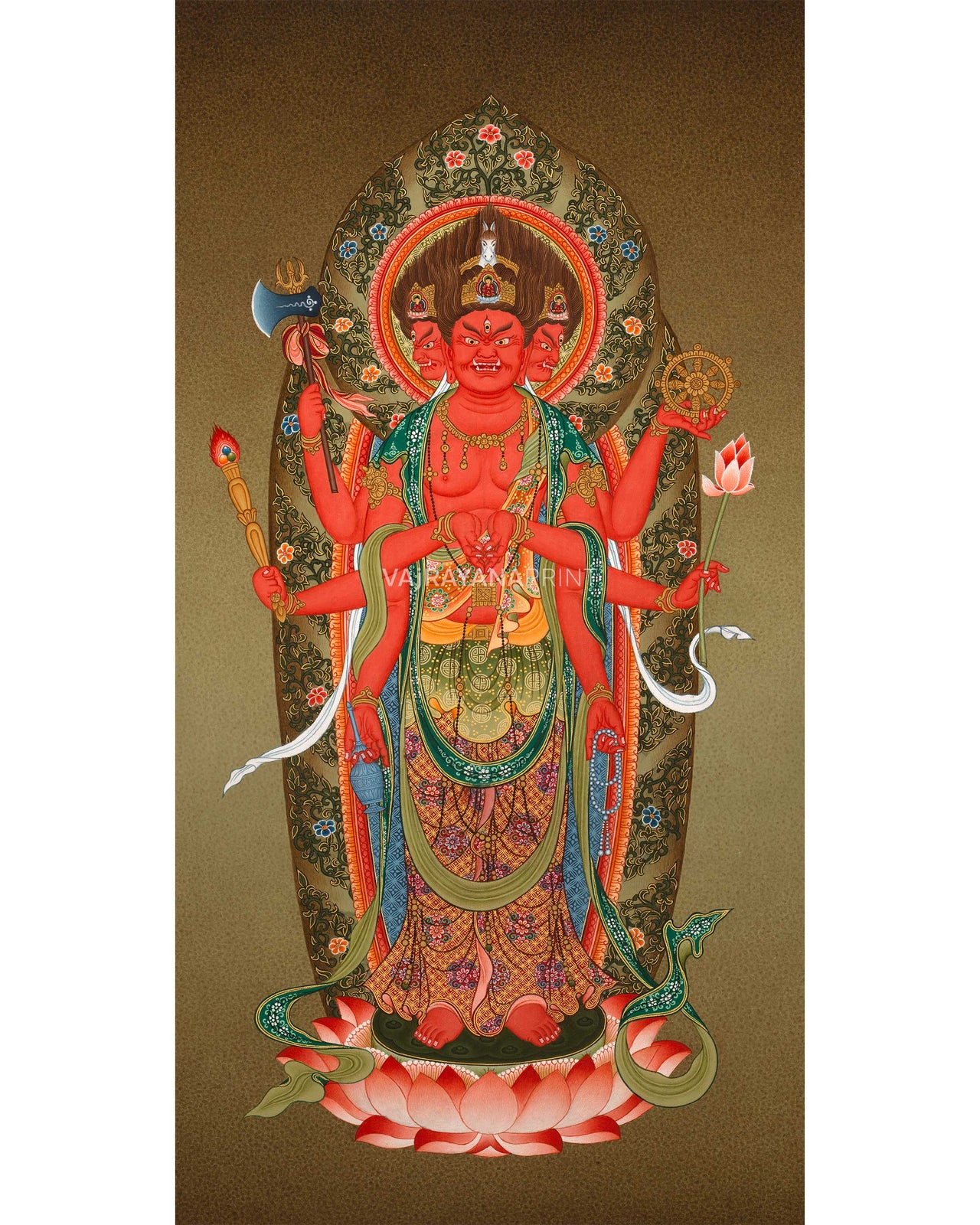 High-Quality Hayagriva Mantra Practice Giclee Print | Buddhist Deity ...