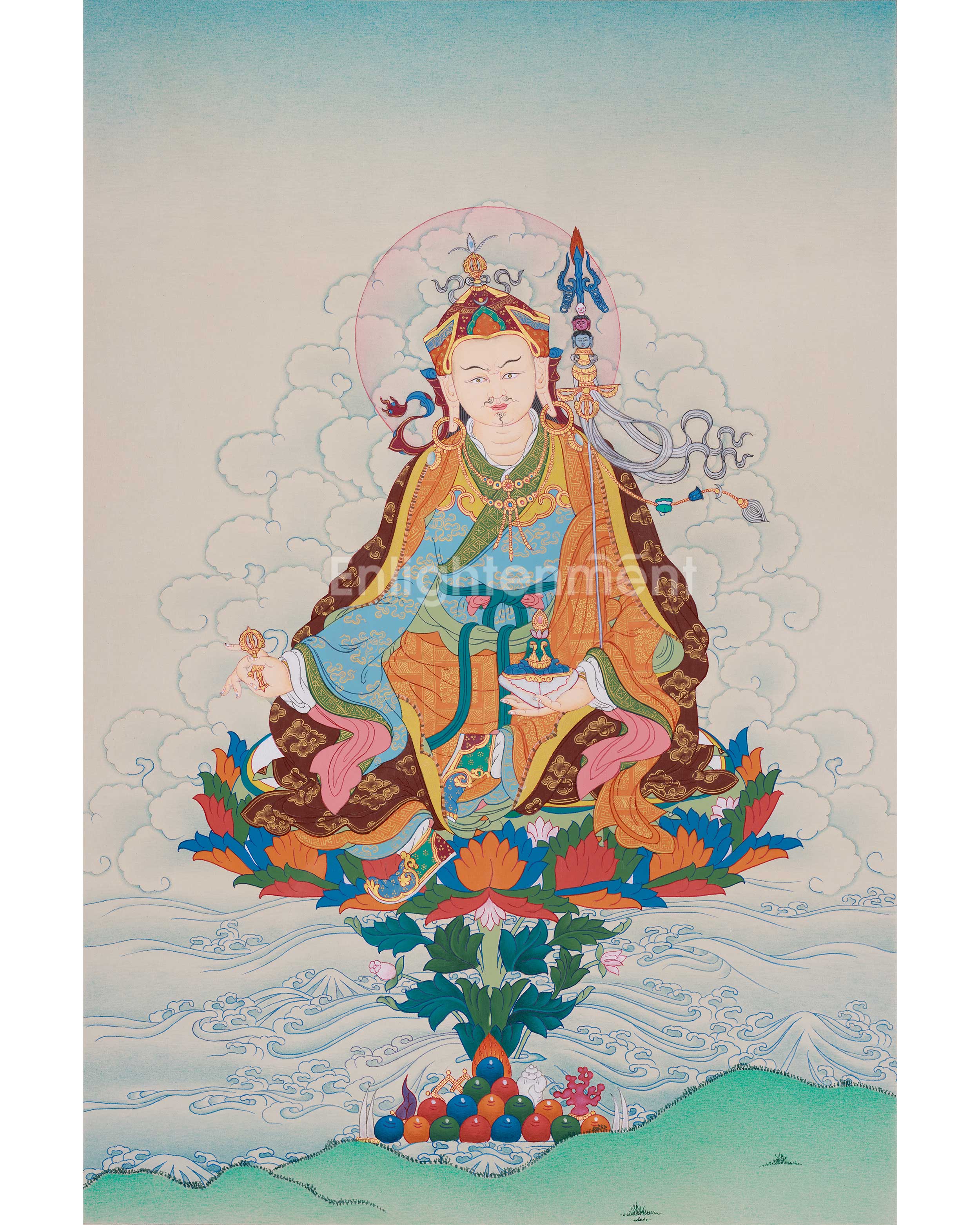 Himalayan Guru Rinpoche Thangka | Padmasambhava Artwork
