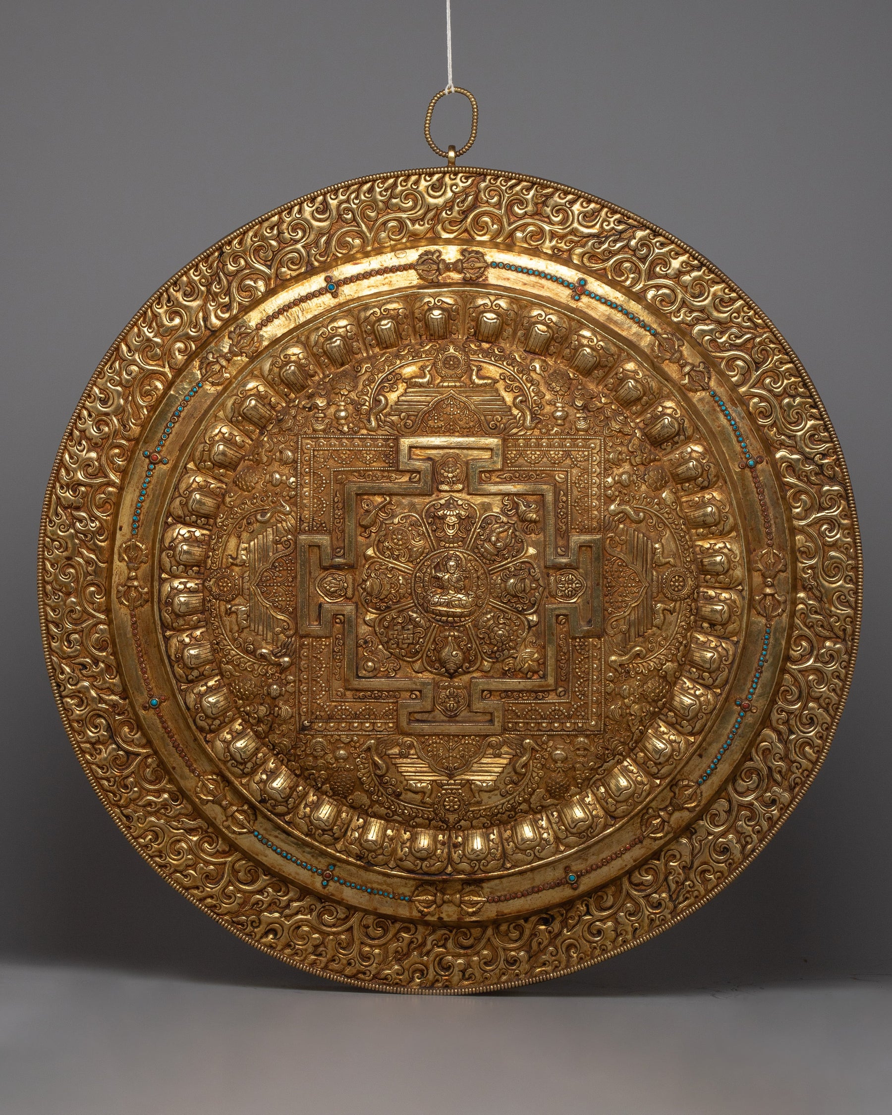 Buddhist Copper Mandala Wall Hanging | Infuse Your Space with Spiritua