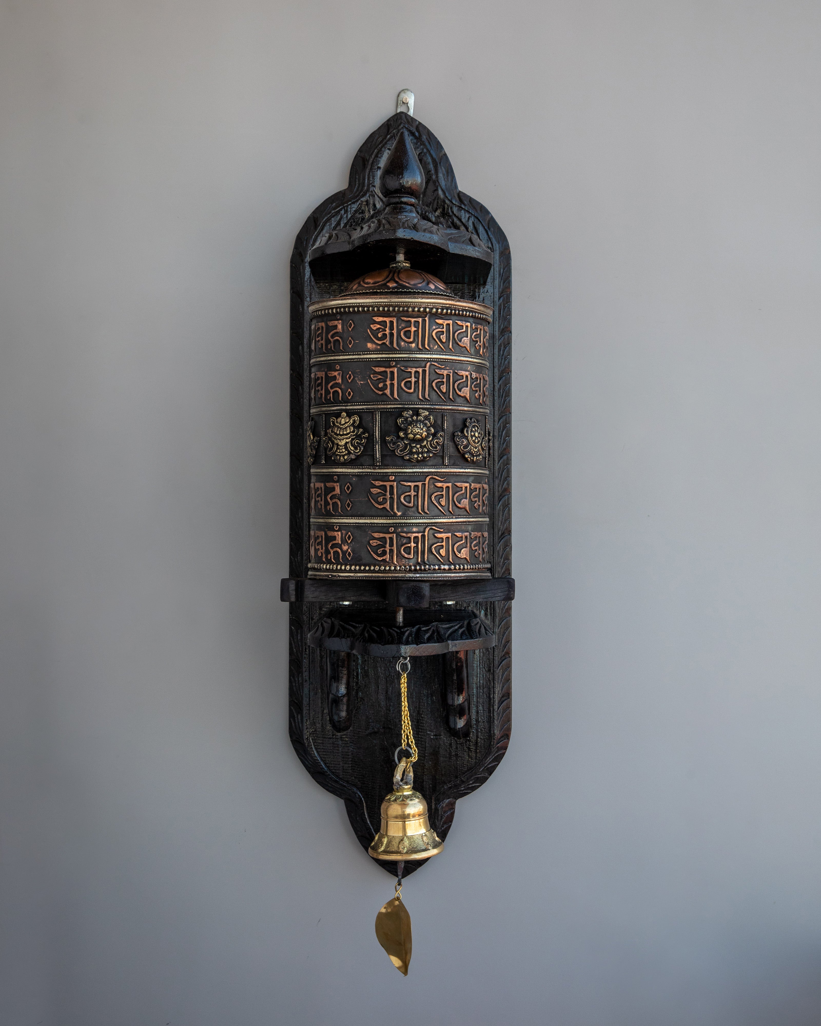Prayer Wheel with Bell | Harmonious Blend of Spiritual Traditions