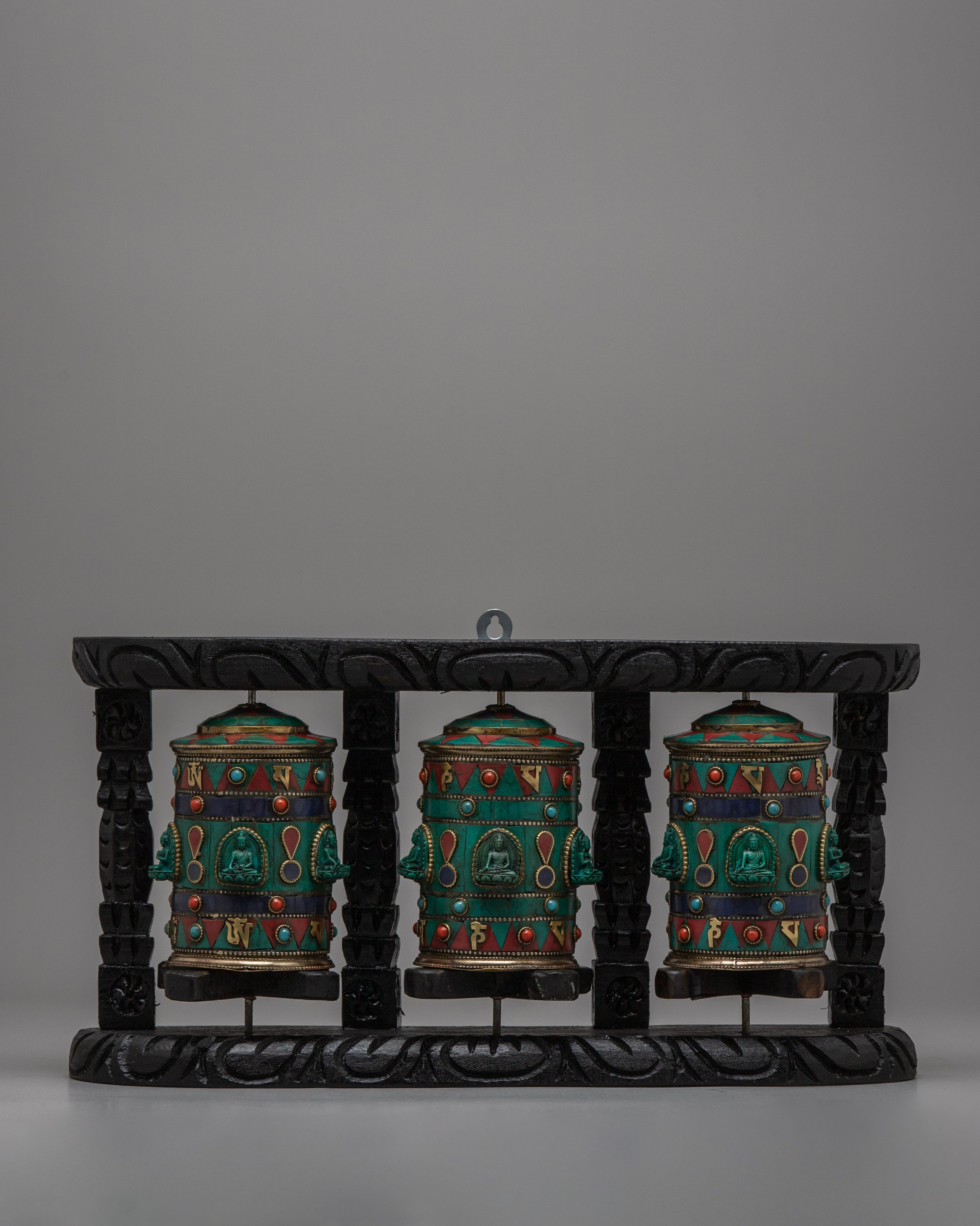 Spinning Buddhist Prayer Wheel | Enhancing Devotion with a Copper Bodi