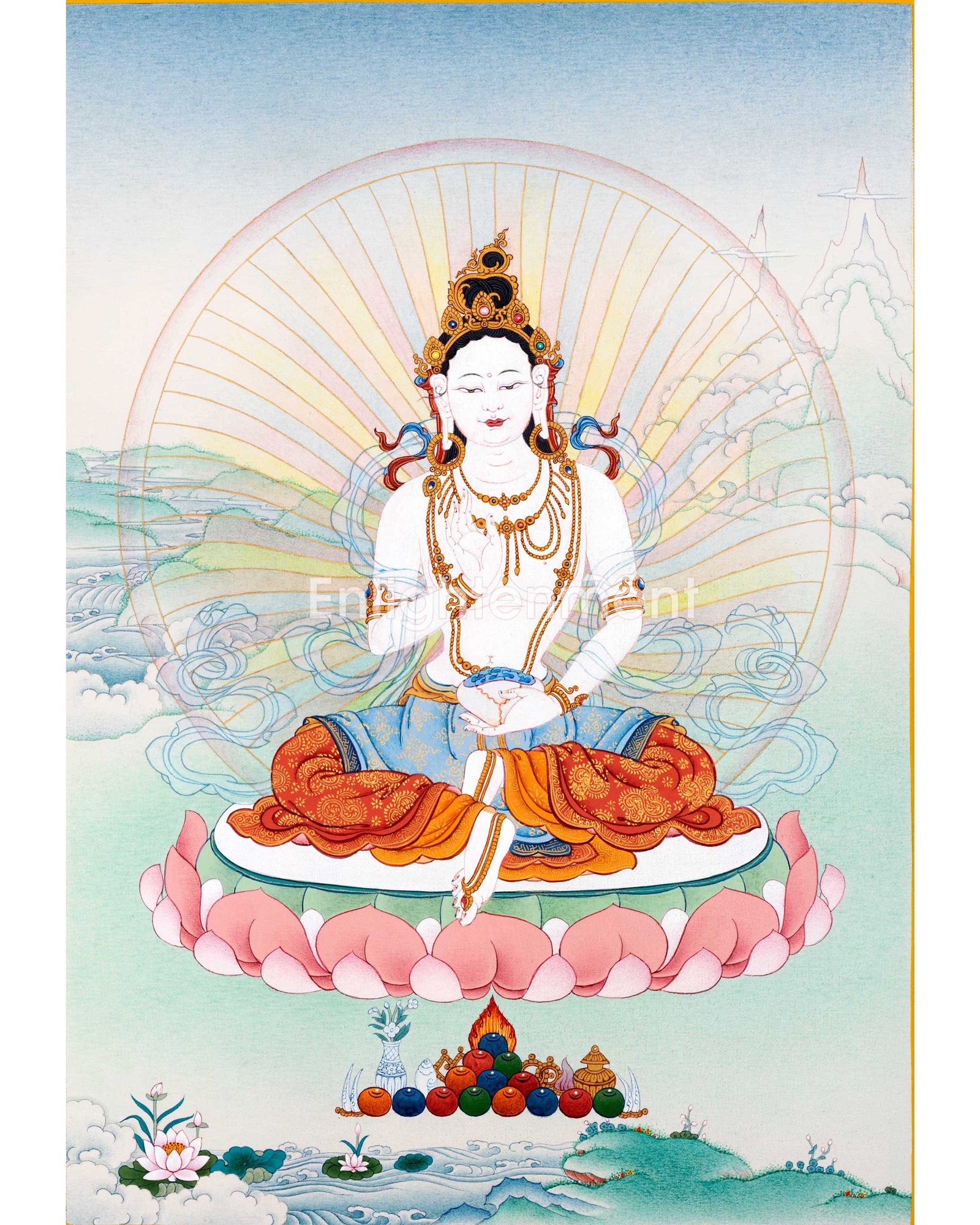 Yeshe Tsyogal Thangka | Manifestation of Bodhisattva Tara