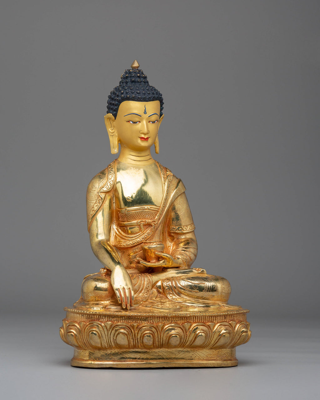 Handmade Golden Statue of Shakyamuni Buddha | Symbol of Wisdom ...