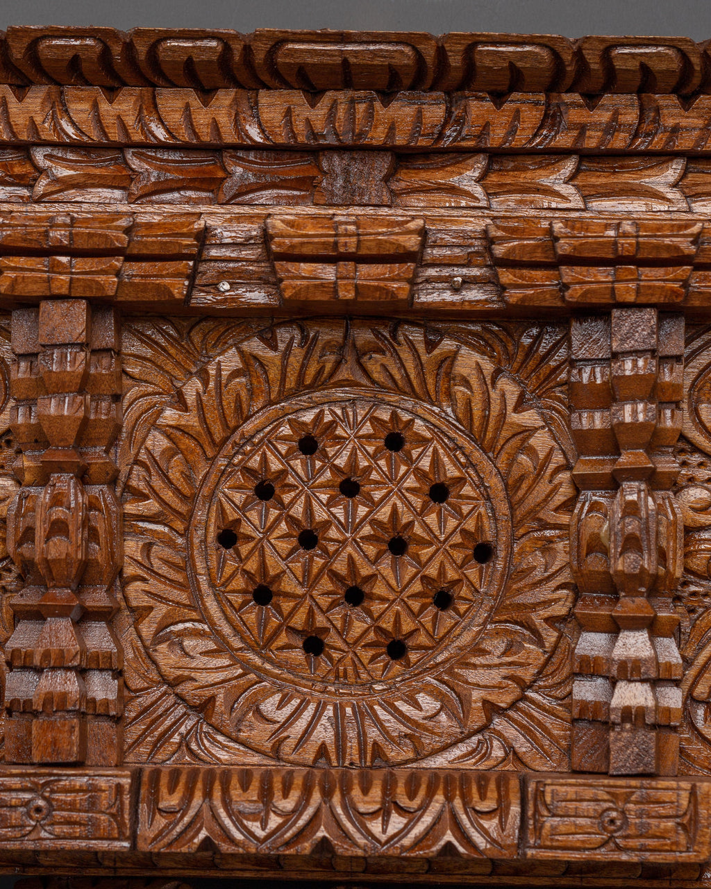 Wooden Hand Carved Newari Wall Hanging | Symbolic Newari Art
