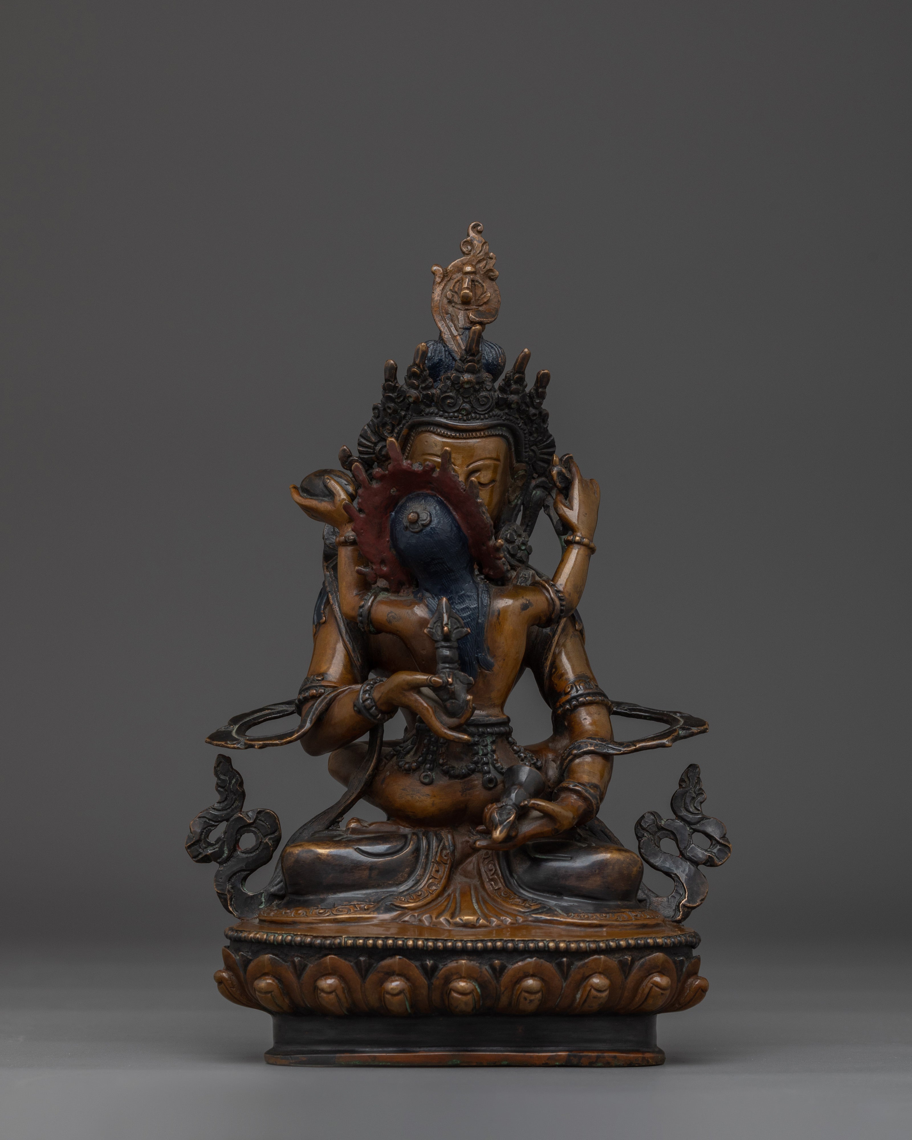 Sculpture of Vajrasattva with Consort | Tantric Union of Wisdom & Comp