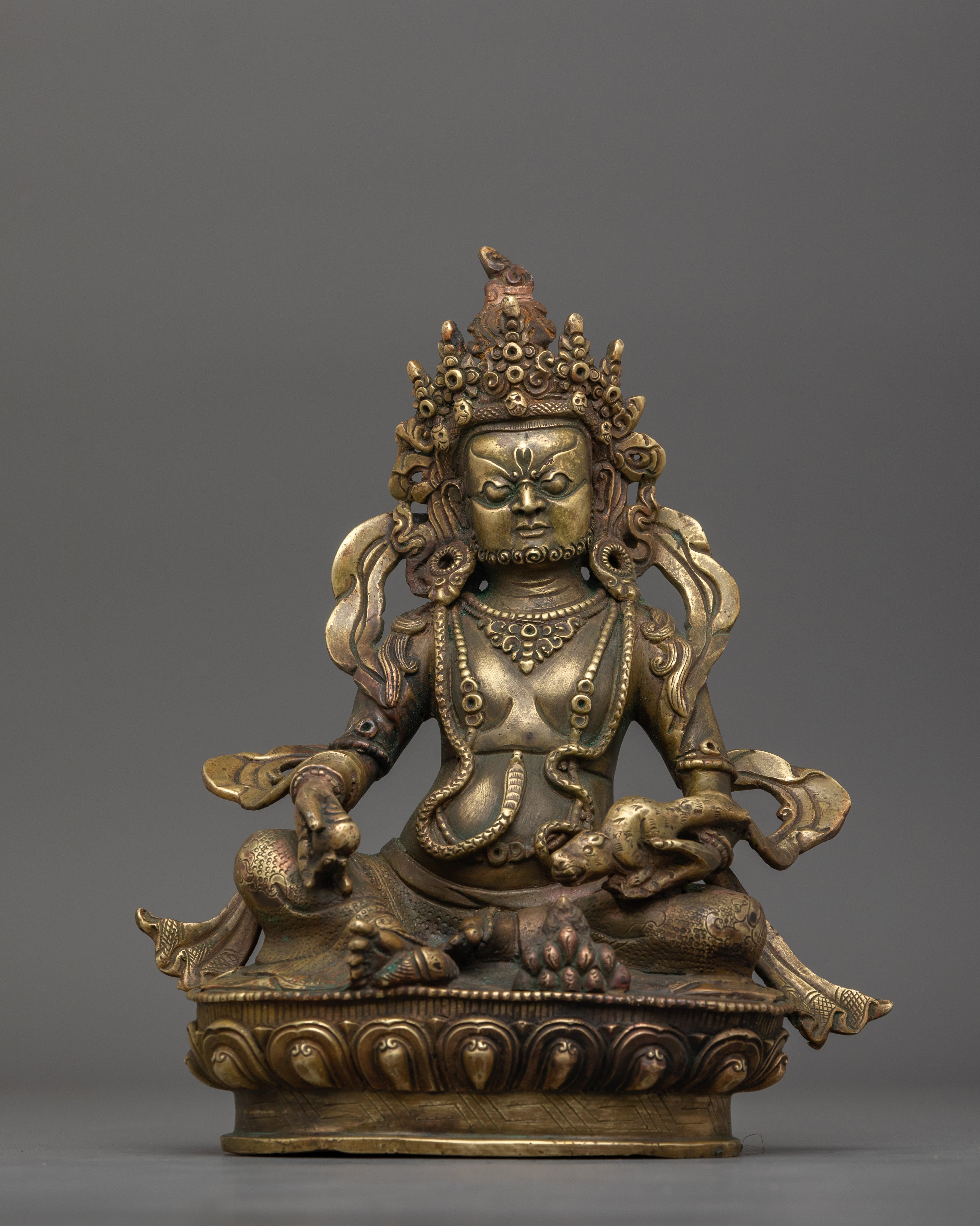 Spiritual Dharma Protector and Wealth Deity Dzambhala Sculpture | Budd