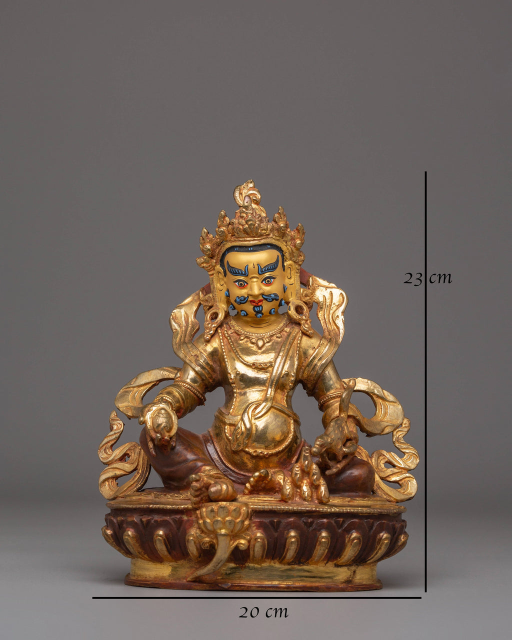 Handcrafted Copper Figurine of Dzambhala | Embodiment of Wealth
