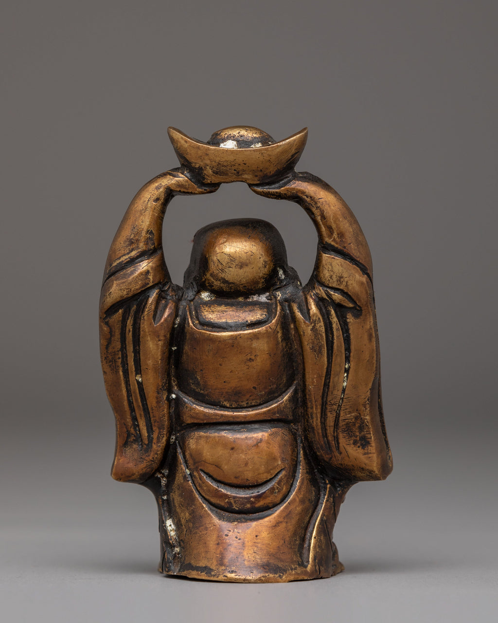 Handcrafted Laughing Buddha Statue | Brass Feng Shui Decor