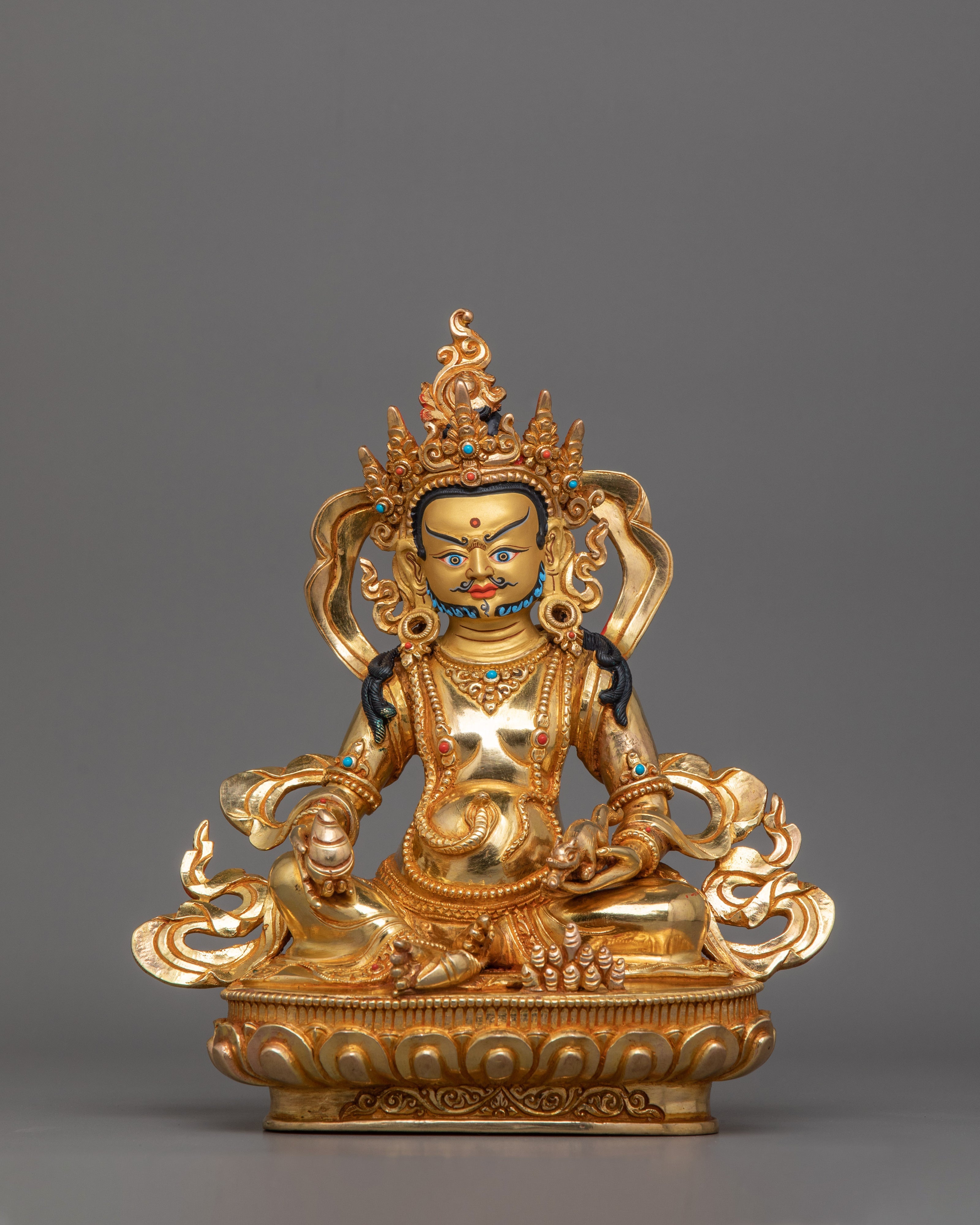 Spiritual Wealth Deity Dzambhala Figurine | Symbol of Abundance