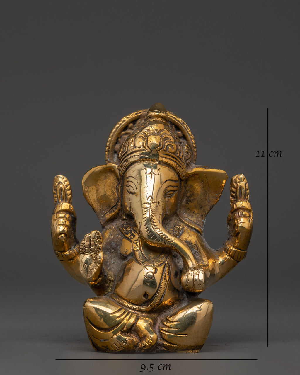 Handcrafted Brass Statue of Ganesh | Emblem of Prosperity