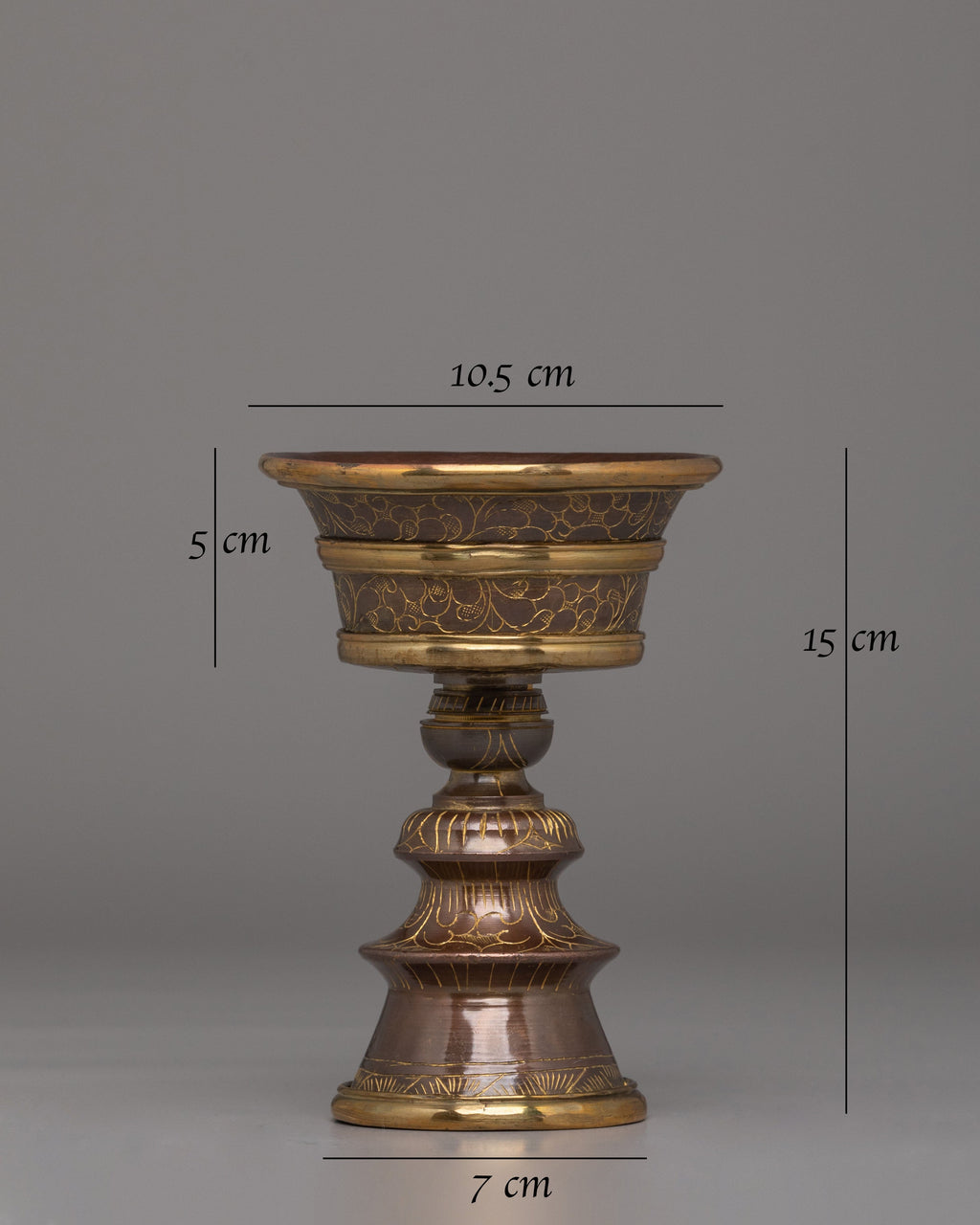 Handcrafted Tibetan Prayer Butter Lamp | Offering Lamps for Spiritual ...