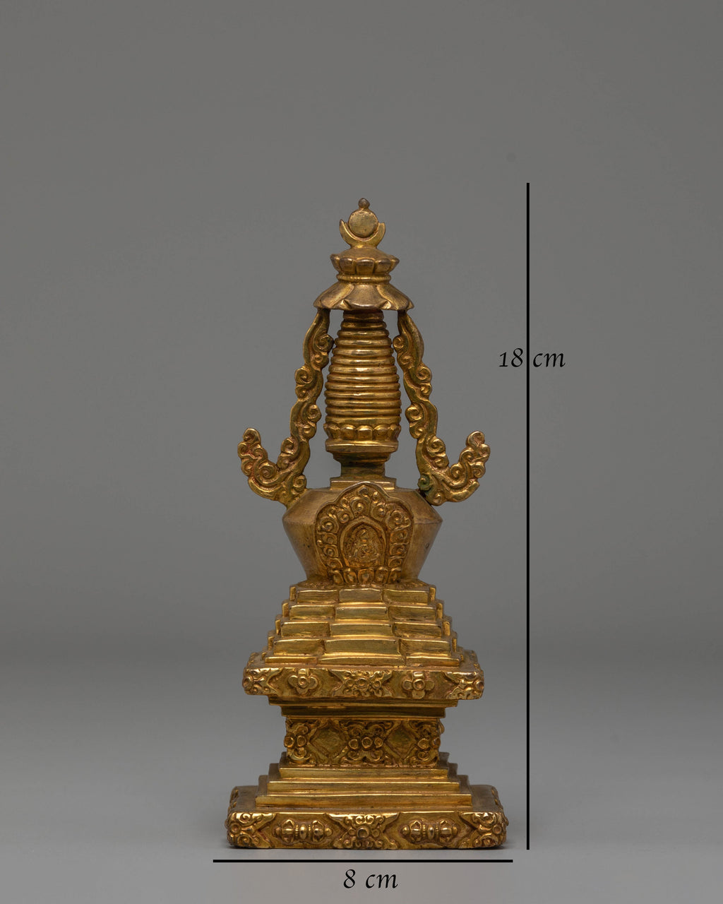 Copper Stupa For Ritual Use | Sacred Symbol of Enlightenment