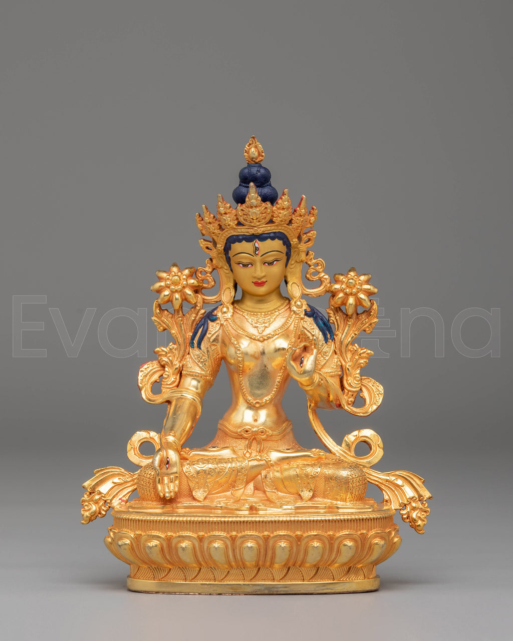 Green Tara Compassion Statue | Handcrafted Tibetan Deity Figurine