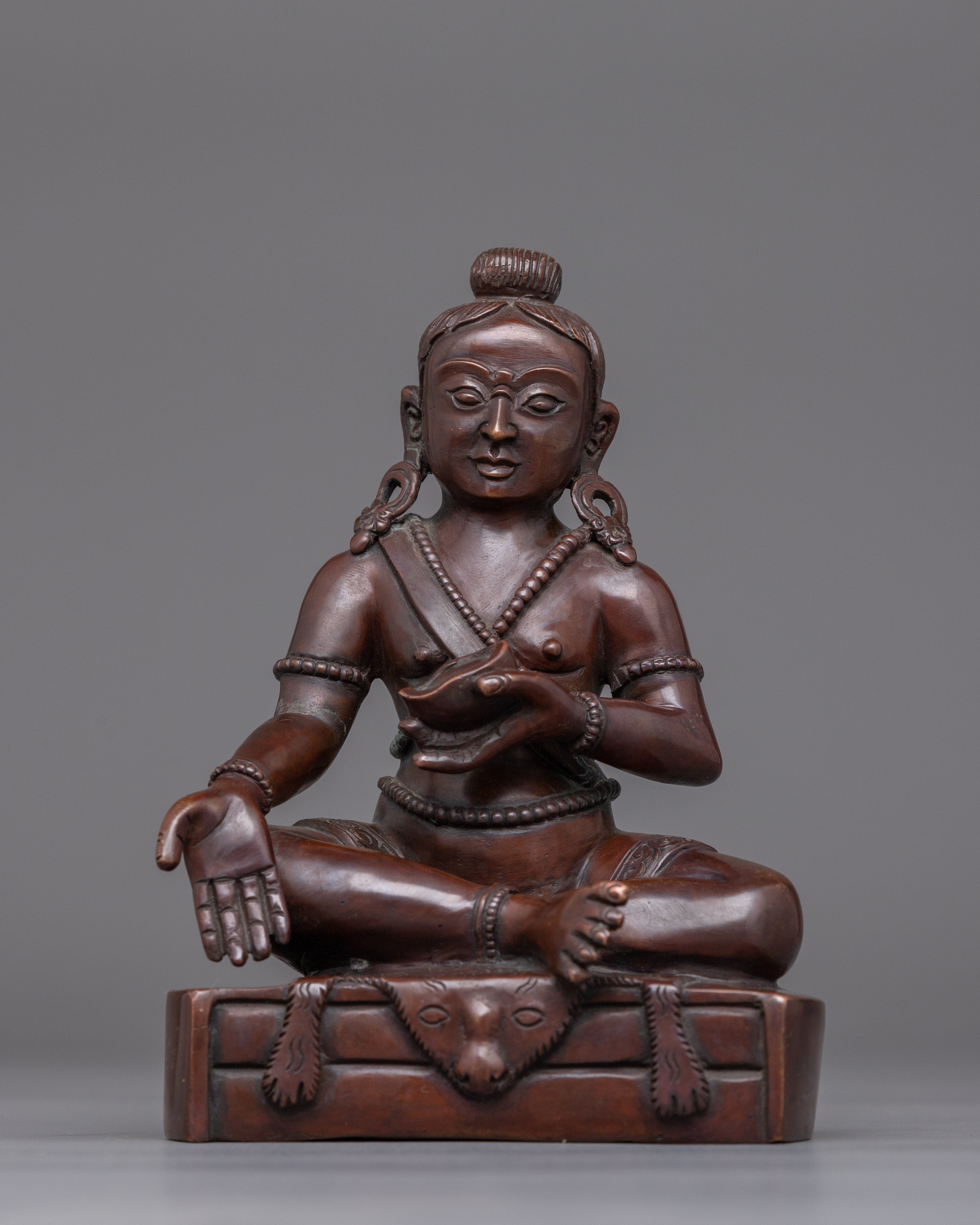 Buddhist Master Mahasiddha Traditionally Carved Statue | Buddhist Scul