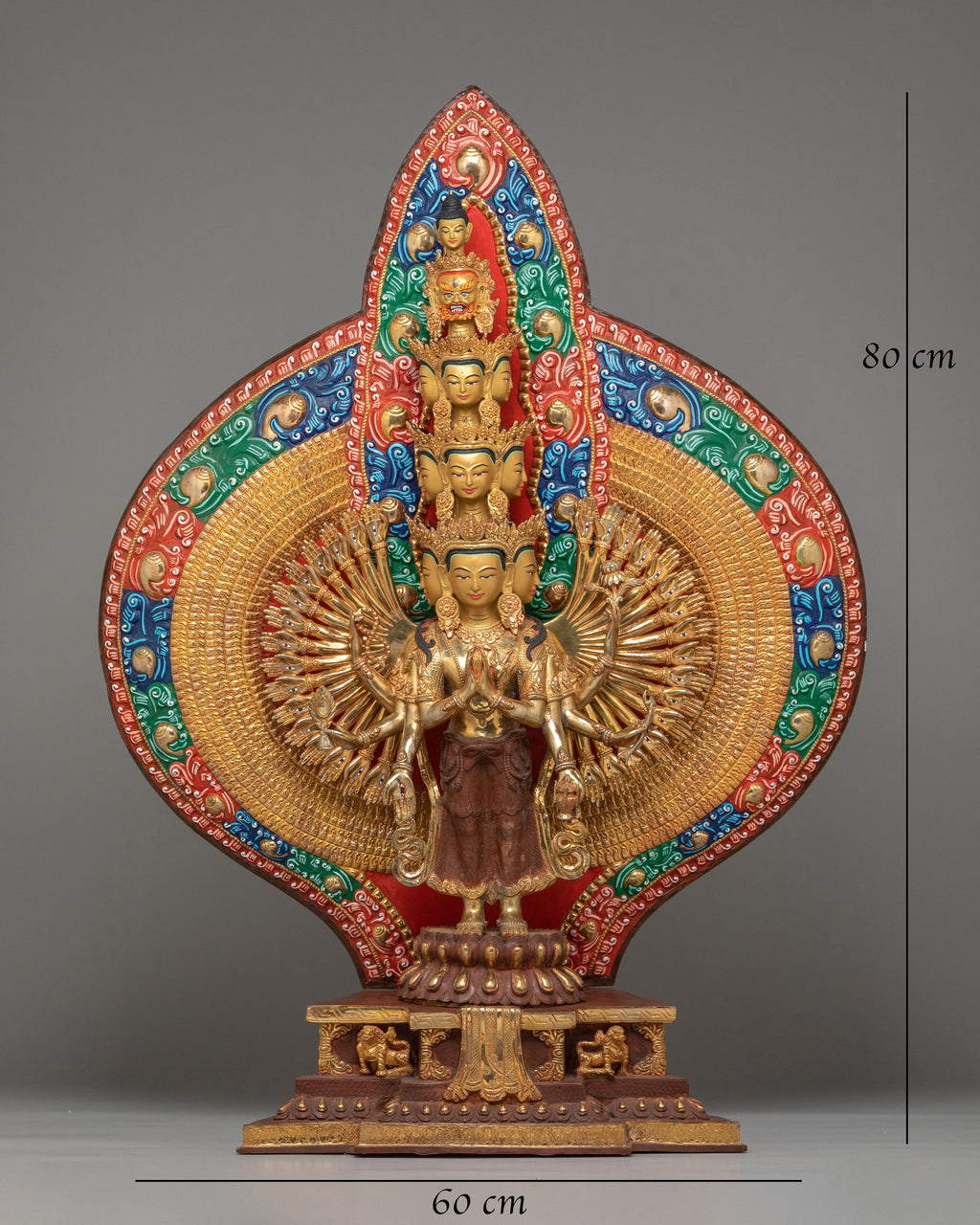 1000-armed-Chenrezig-of-Compassion Statue | Copper Body with 24K Gold ...