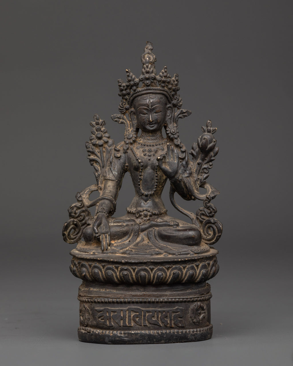 Handmade Tibetan Statue of White Tara | Goddess of Compassion