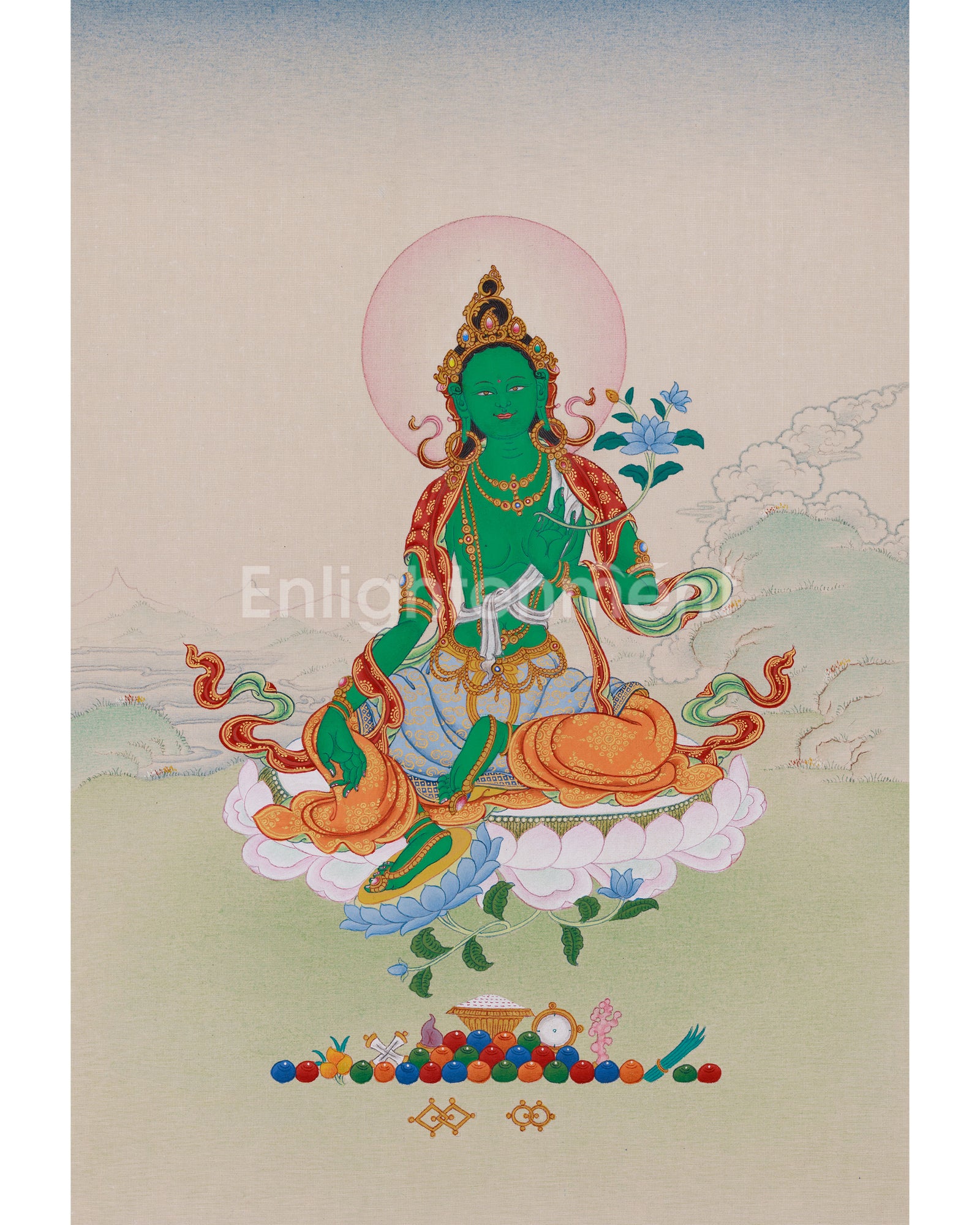 Tara Thangka for Vajrayana Practitioners | Enlightenment Tara Collection