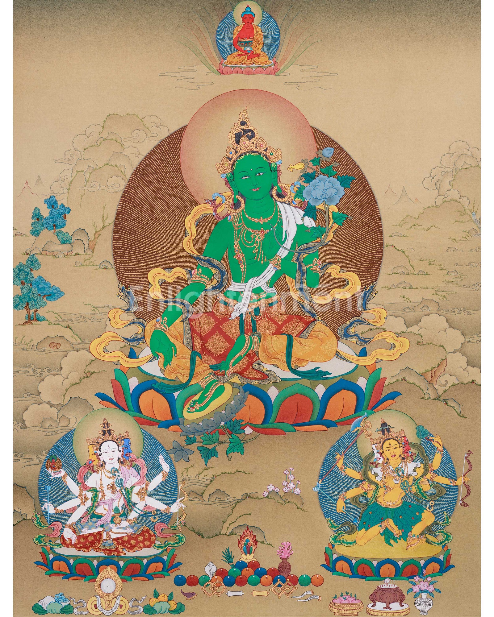 Authentic Tara Thangka Collection – Green Tara, White Tara, Red Tara ...