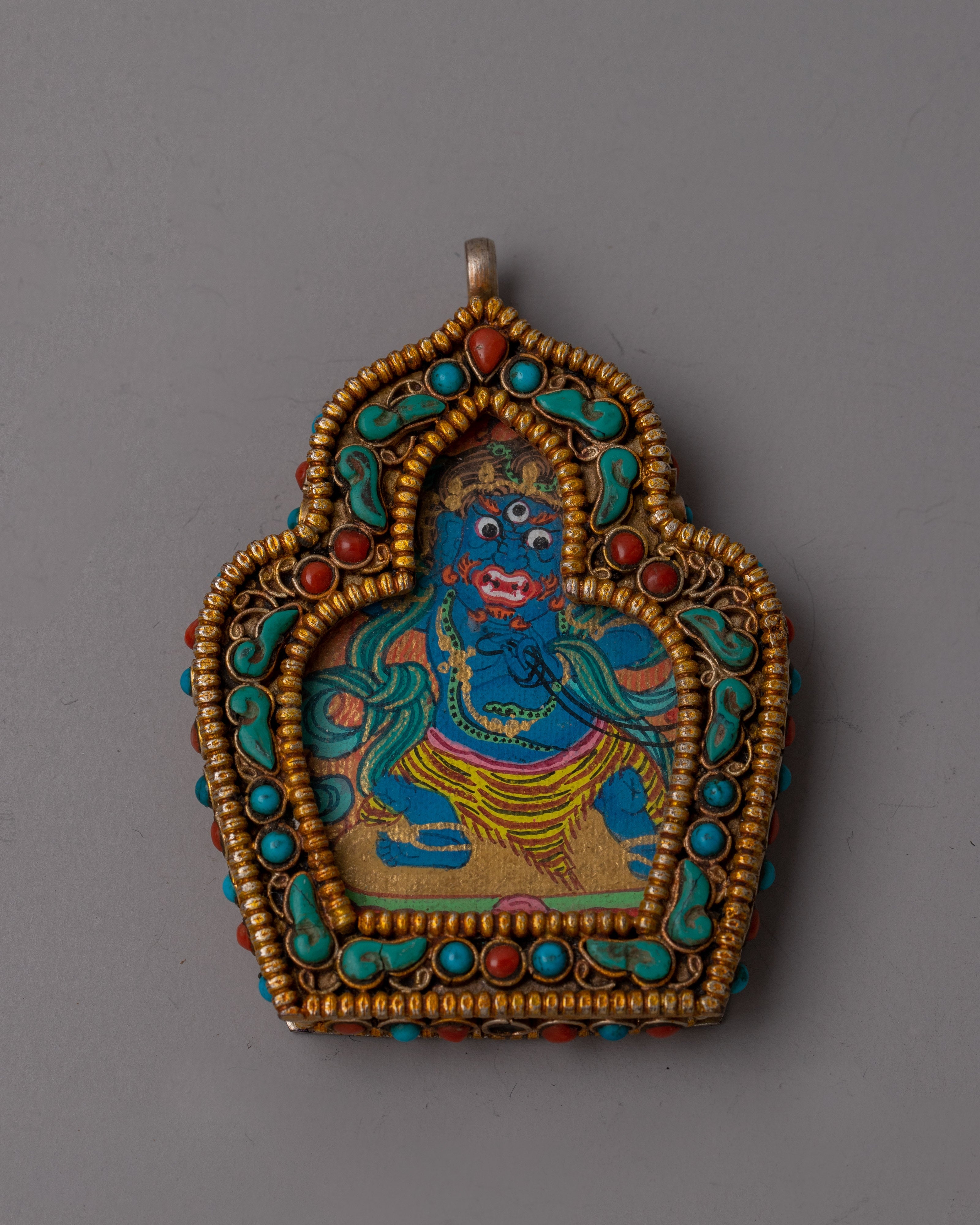Authentic Vajrapani Amulet | Buddhist Pendant for Strength and Protect