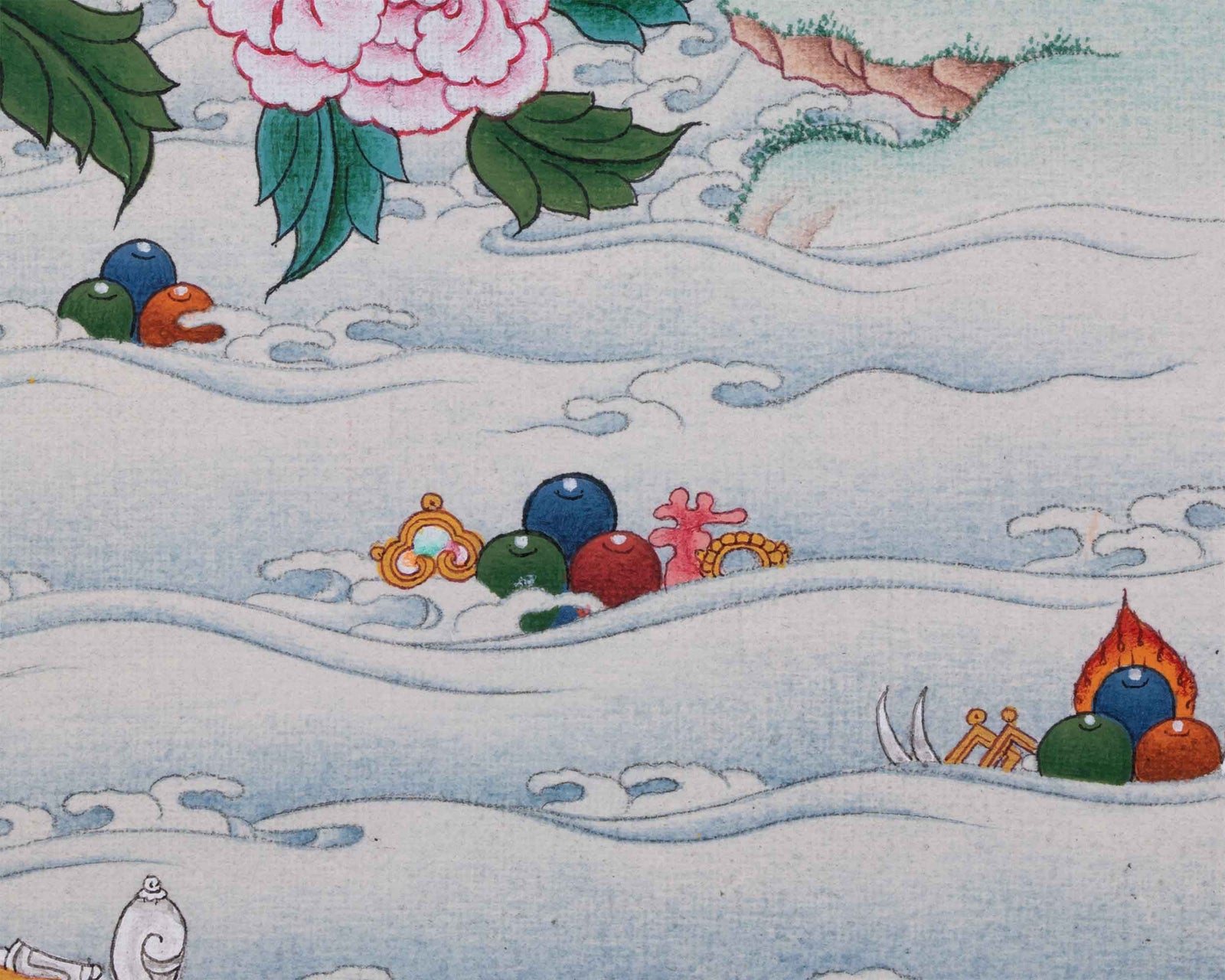 Guru Rinpoche Thangka | Rainbow Body Padmasambhava Print