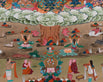 Sakya Refuge Tree | Vajradhara lineage | Tibetan Thangka Painting ...