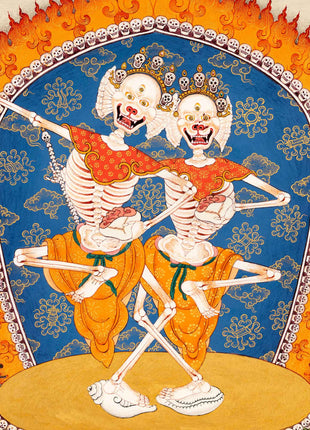 Citipati Thangka, The Dancing Skeletons of Tibetan Buddhism ...