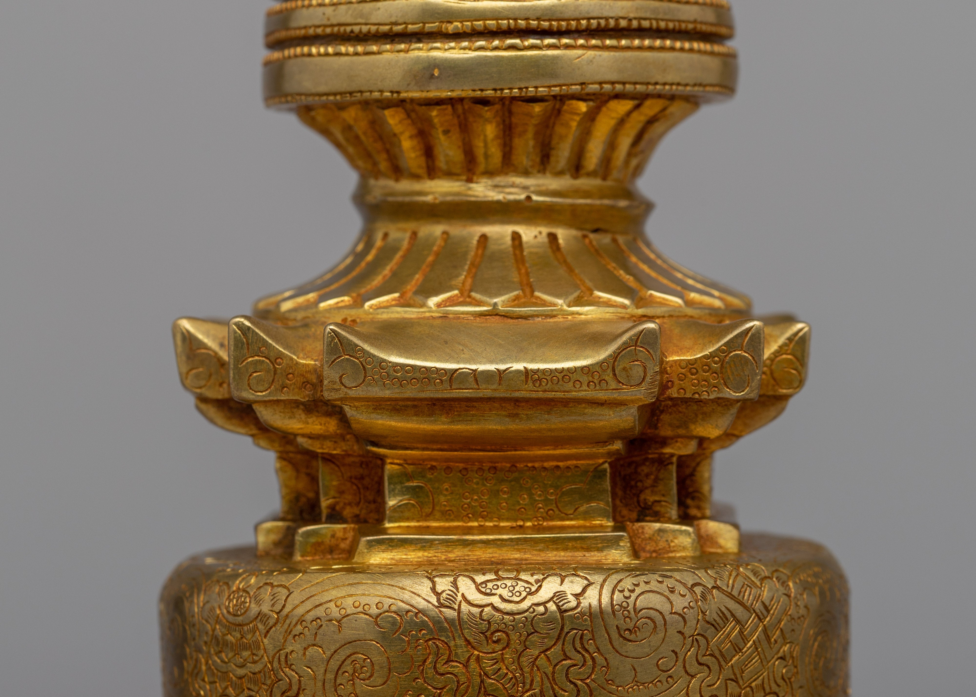 Buddhist Shrine Stupa | Tibetan Copper Sotoba