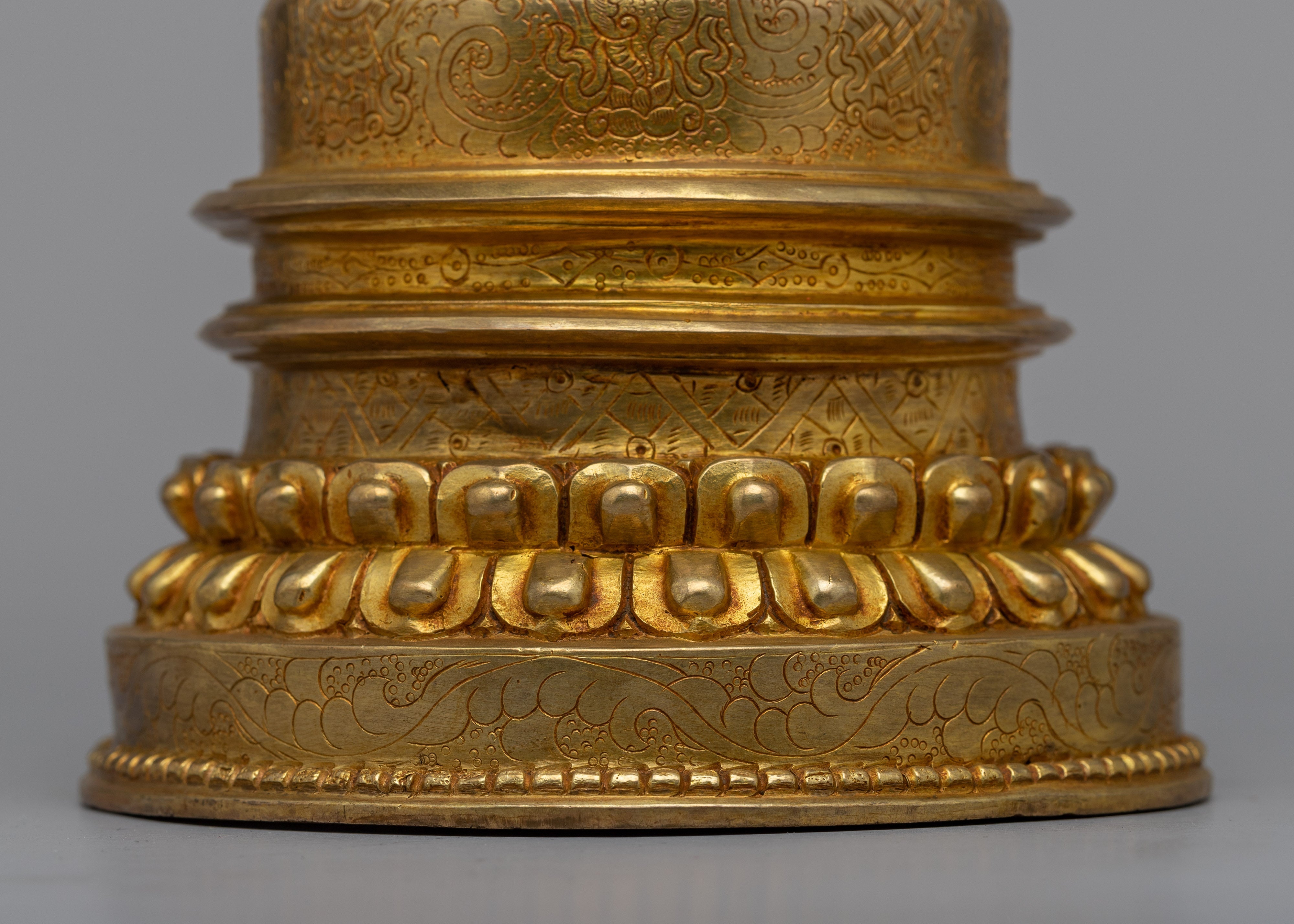 Buddhist Shrine Stupa | Tibetan Copper Sotoba