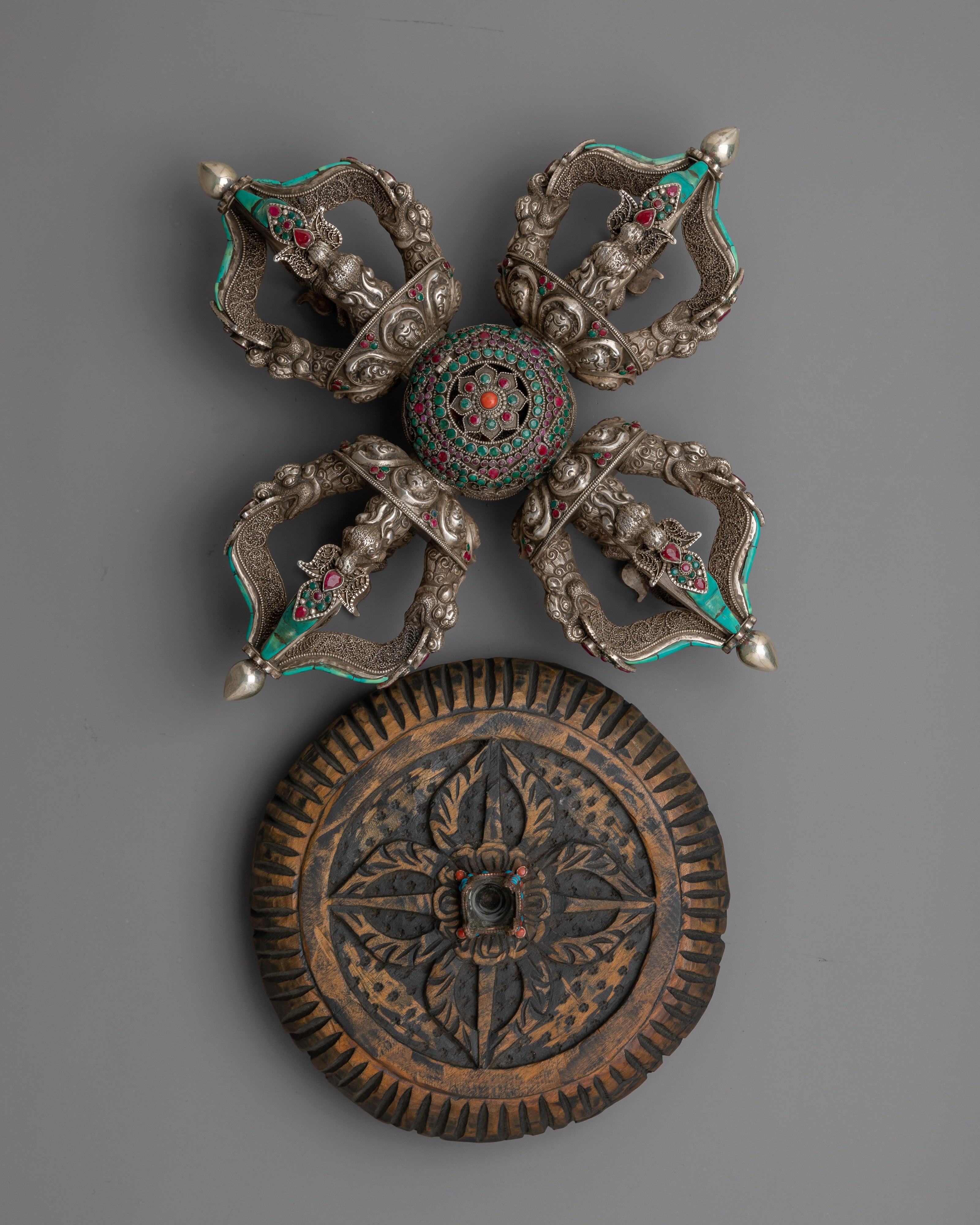 Phurba, Vajra, and Double Vajra Rituals Set | Handmade on Silver ...