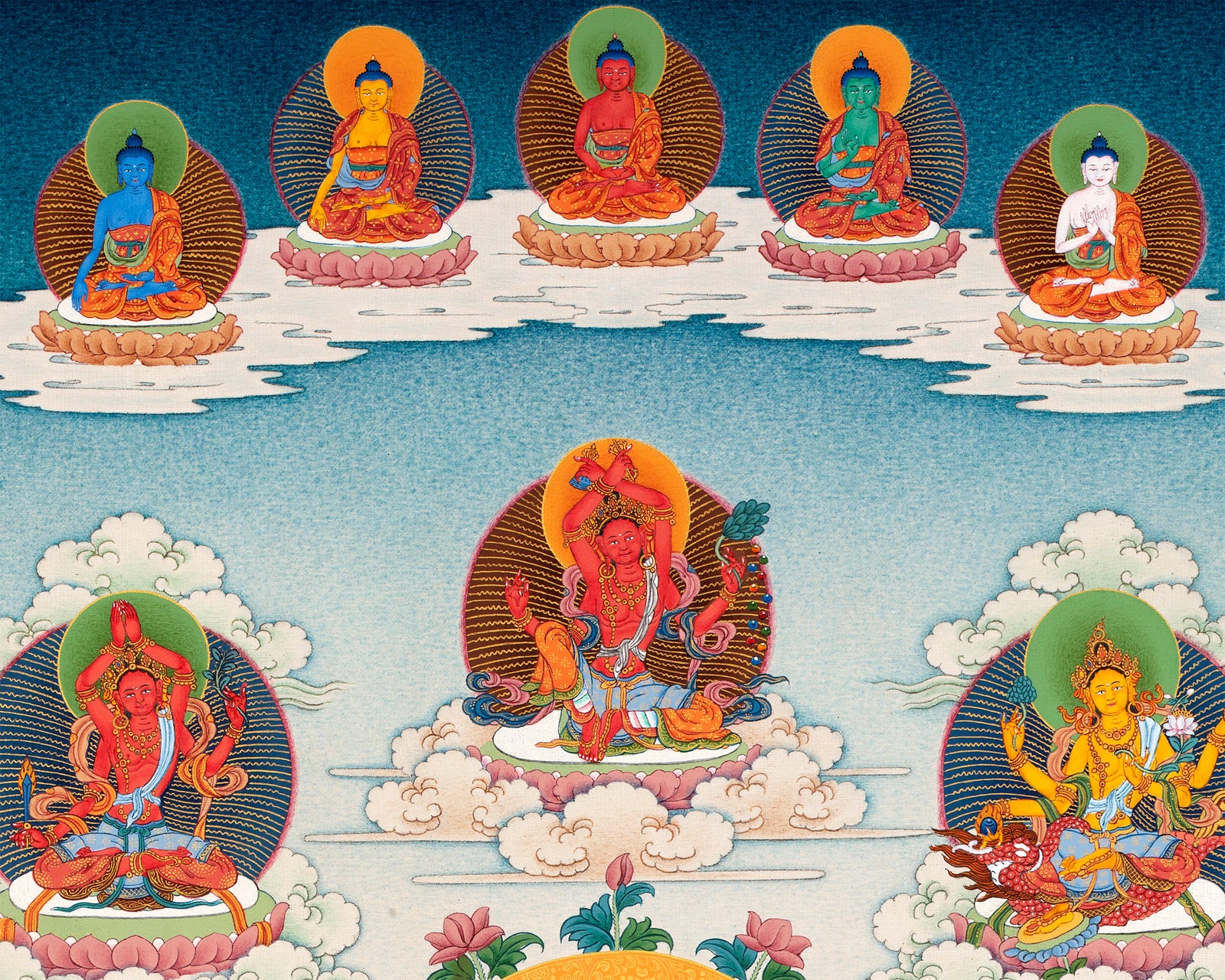 Rare 21 Tara | Surya Gupta Tradition | Tara Thangka Print