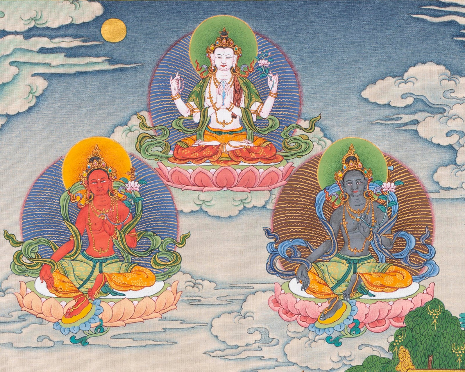 21 Tara Thangka | Dolma Female Buddha | Orgyen Chokgyur Dechen Lingpa