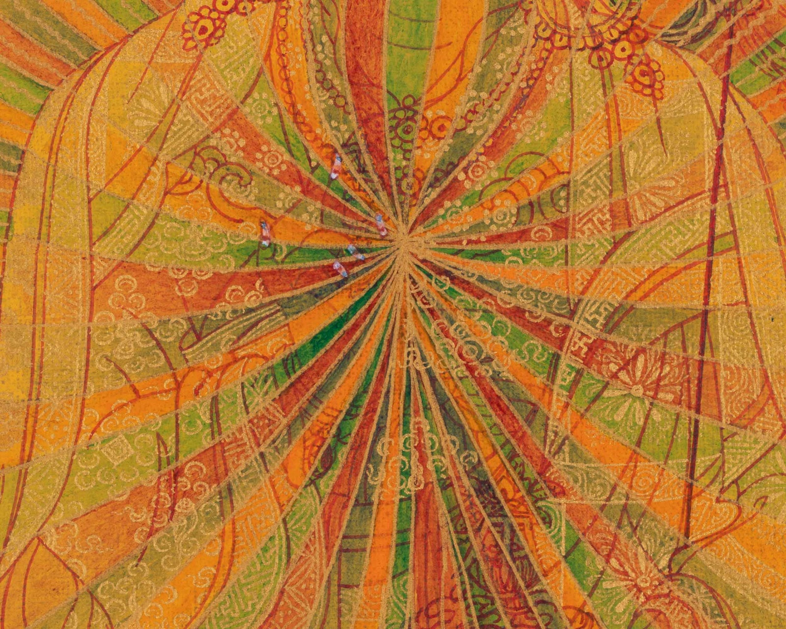 Lotus Master Guru Rainbow Body Thangka | Tibetan Buddhist Master Guru