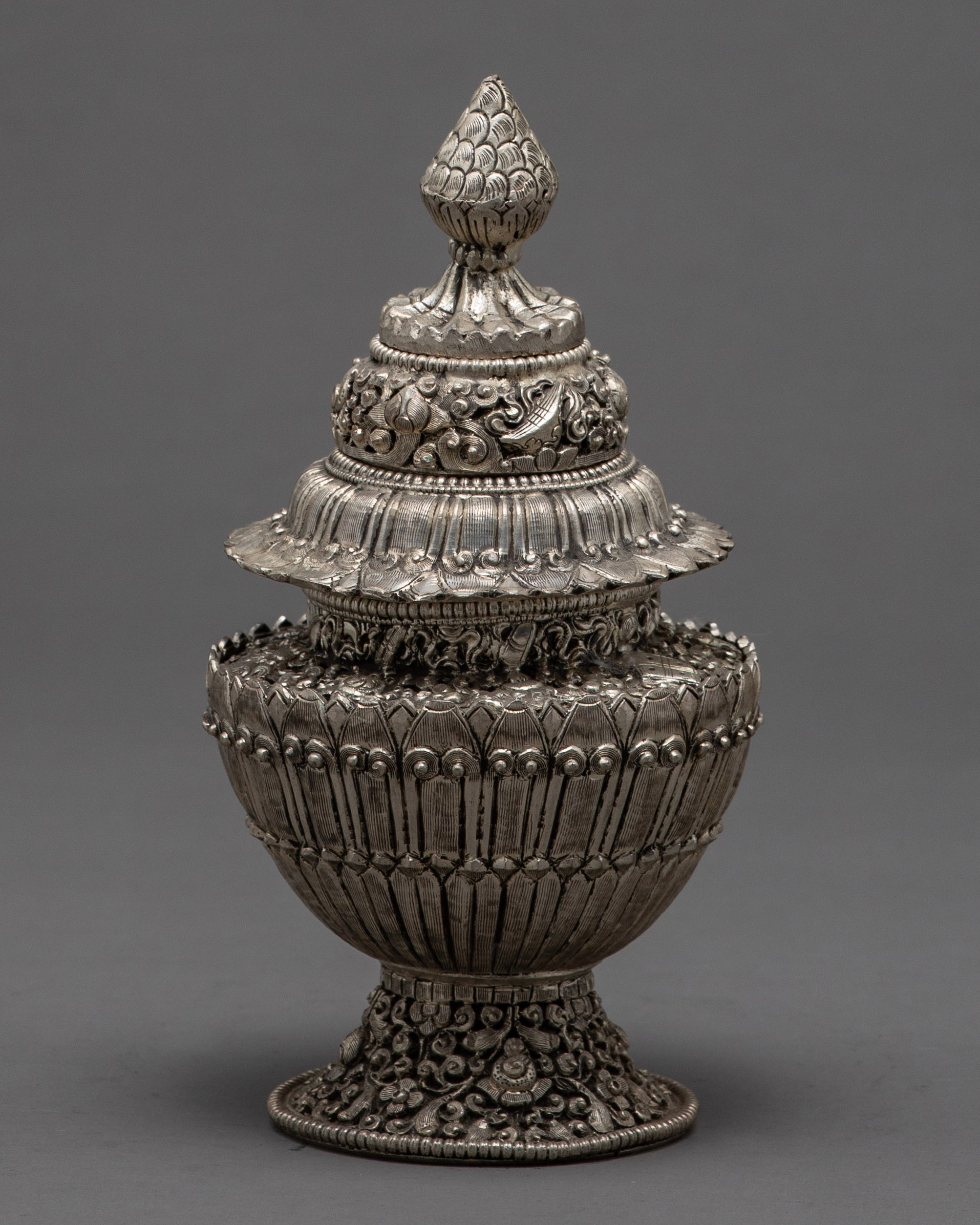 Handcrafted Dhupur Rice Pot | Buddhist Rice Offering Bowl | Ritual Ite ...