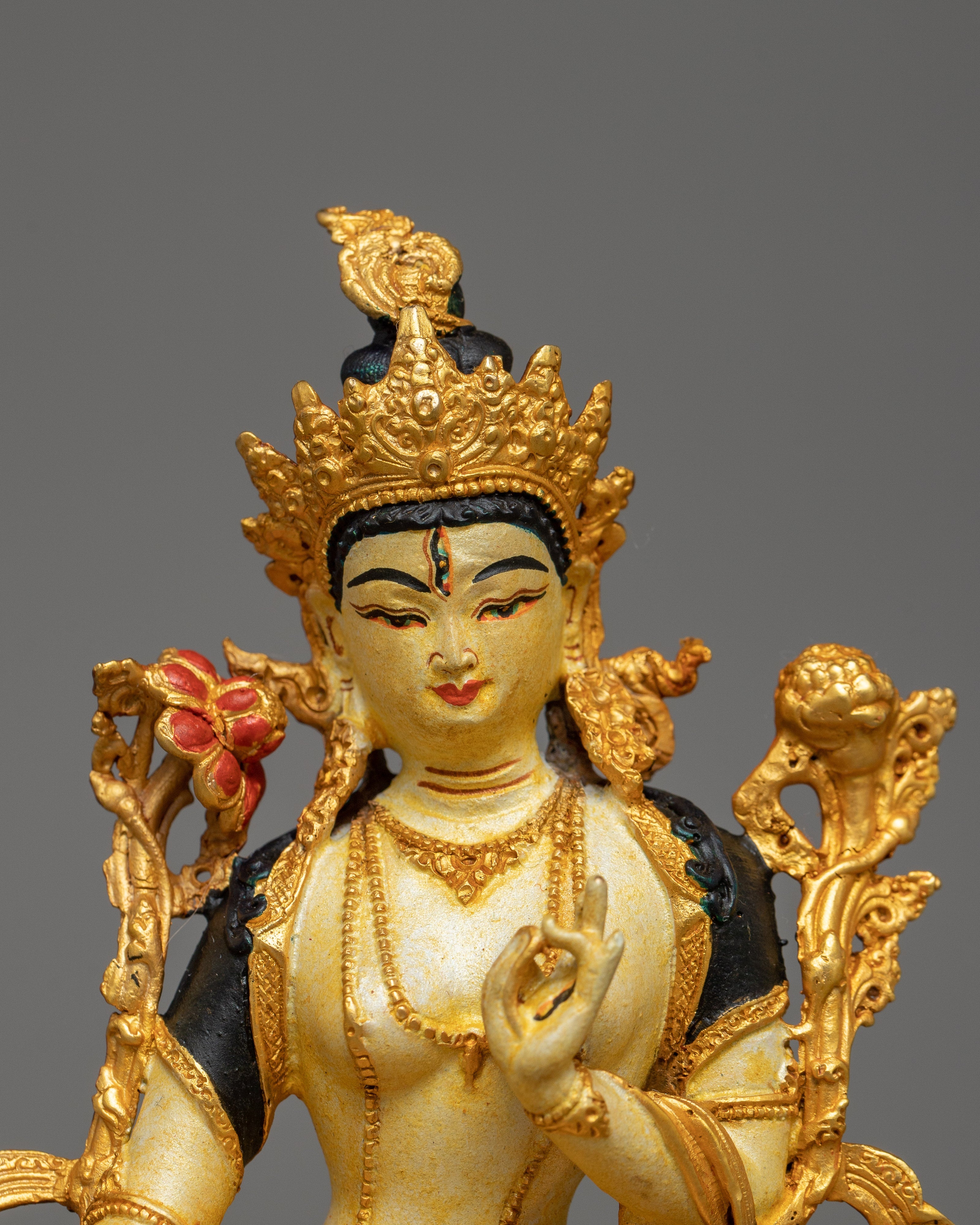 Copper Sita Tara Statue | Machine Made Spiritual Practice White Tara S ...