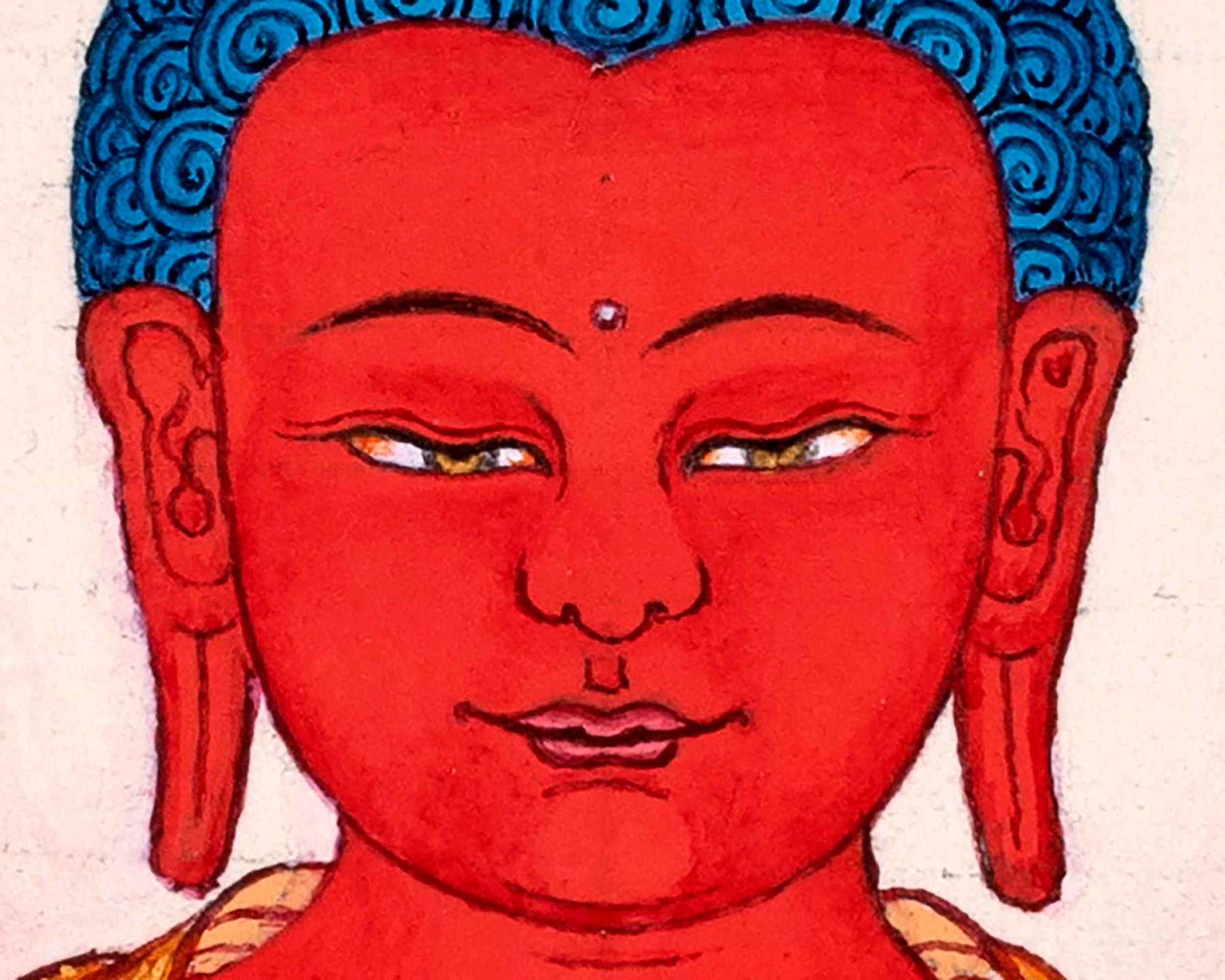 Amitabha Buddha Images Thangka Painting | Hand Painted Art for Meditat