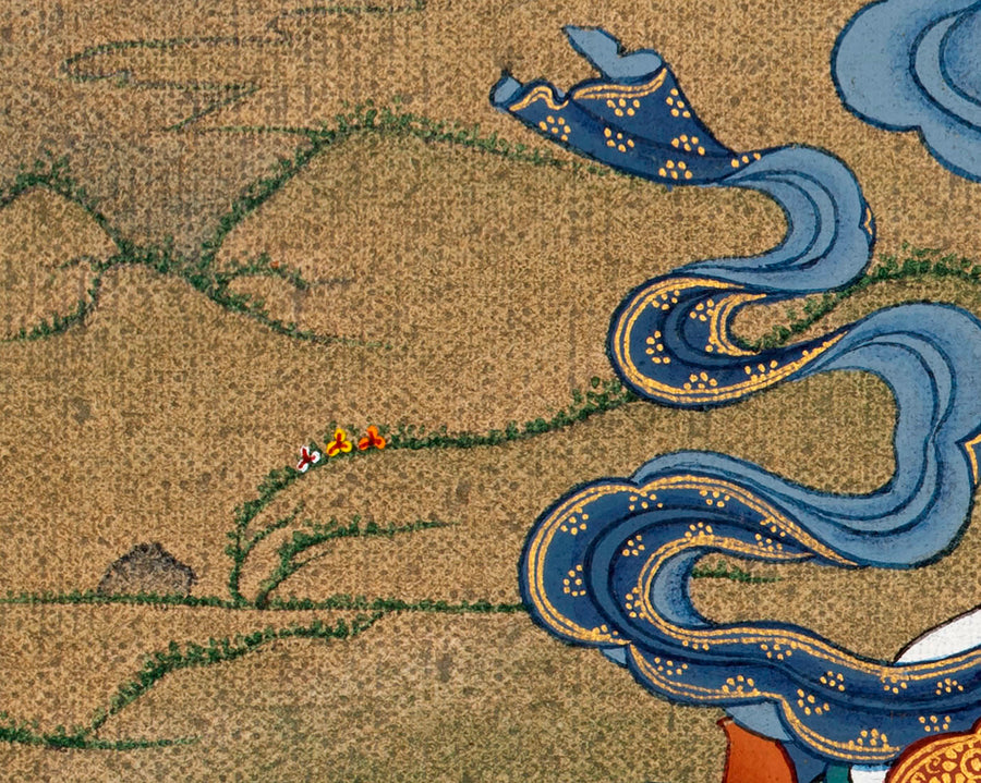 Tibetan Dorje Sempa Thangka | Traditionally Hand Painted Vajrasattva A
