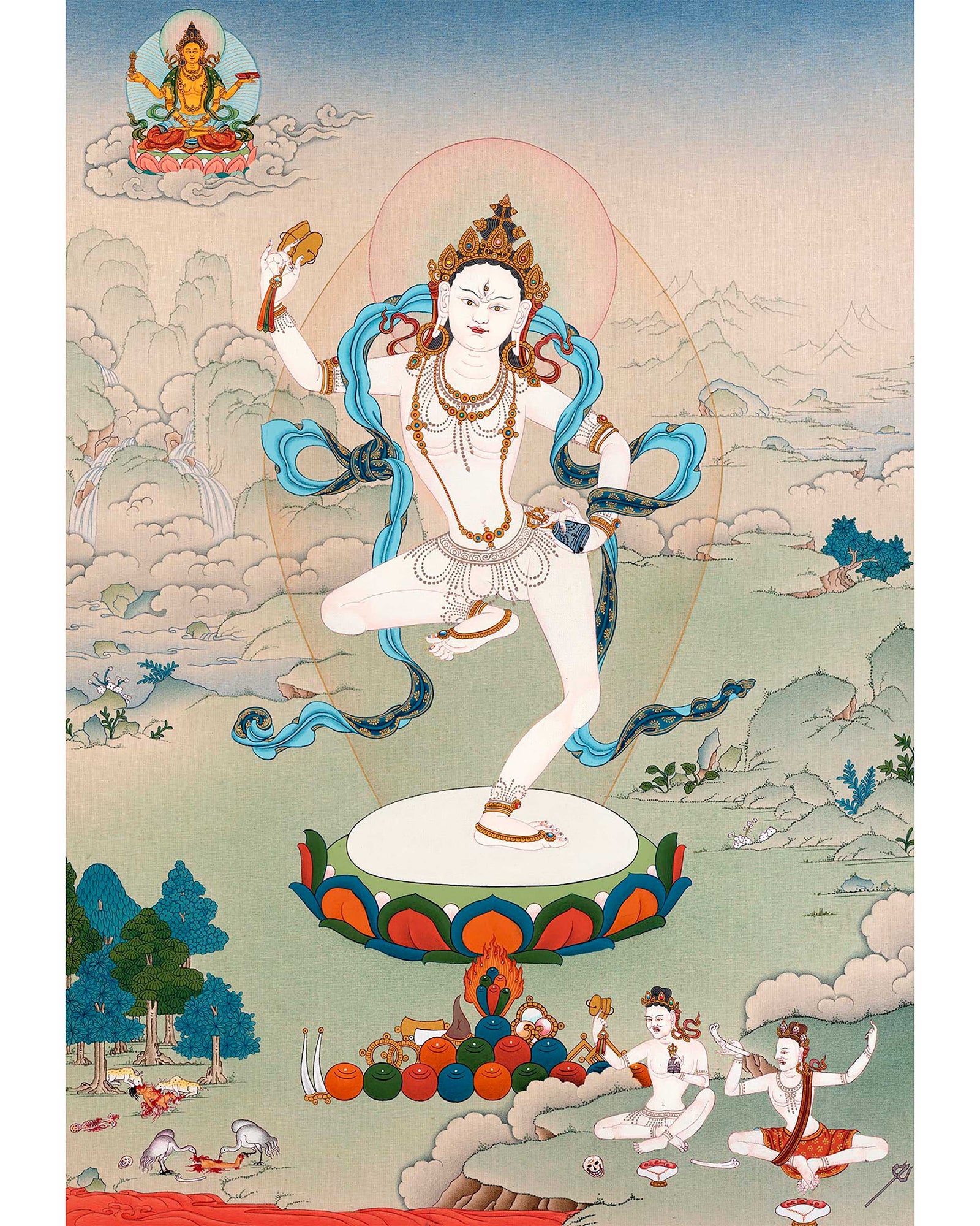 Machig Labdron Thangka | The Yogini Of Tibet | Dakini Of Chod