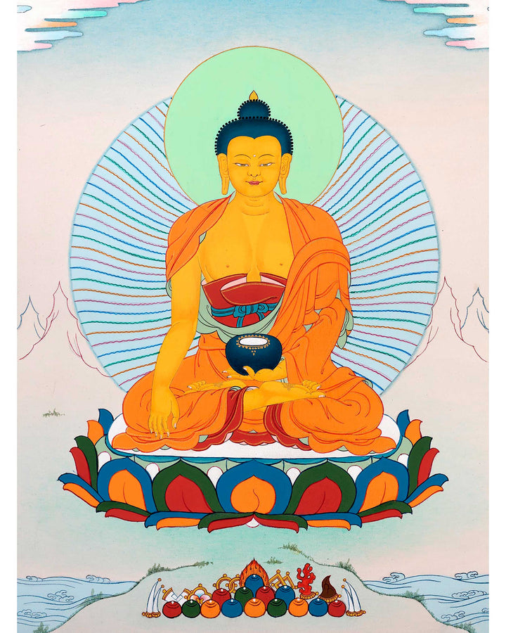 Tibetan Buddha Thangka | Hand Painted Art for Meditation ...