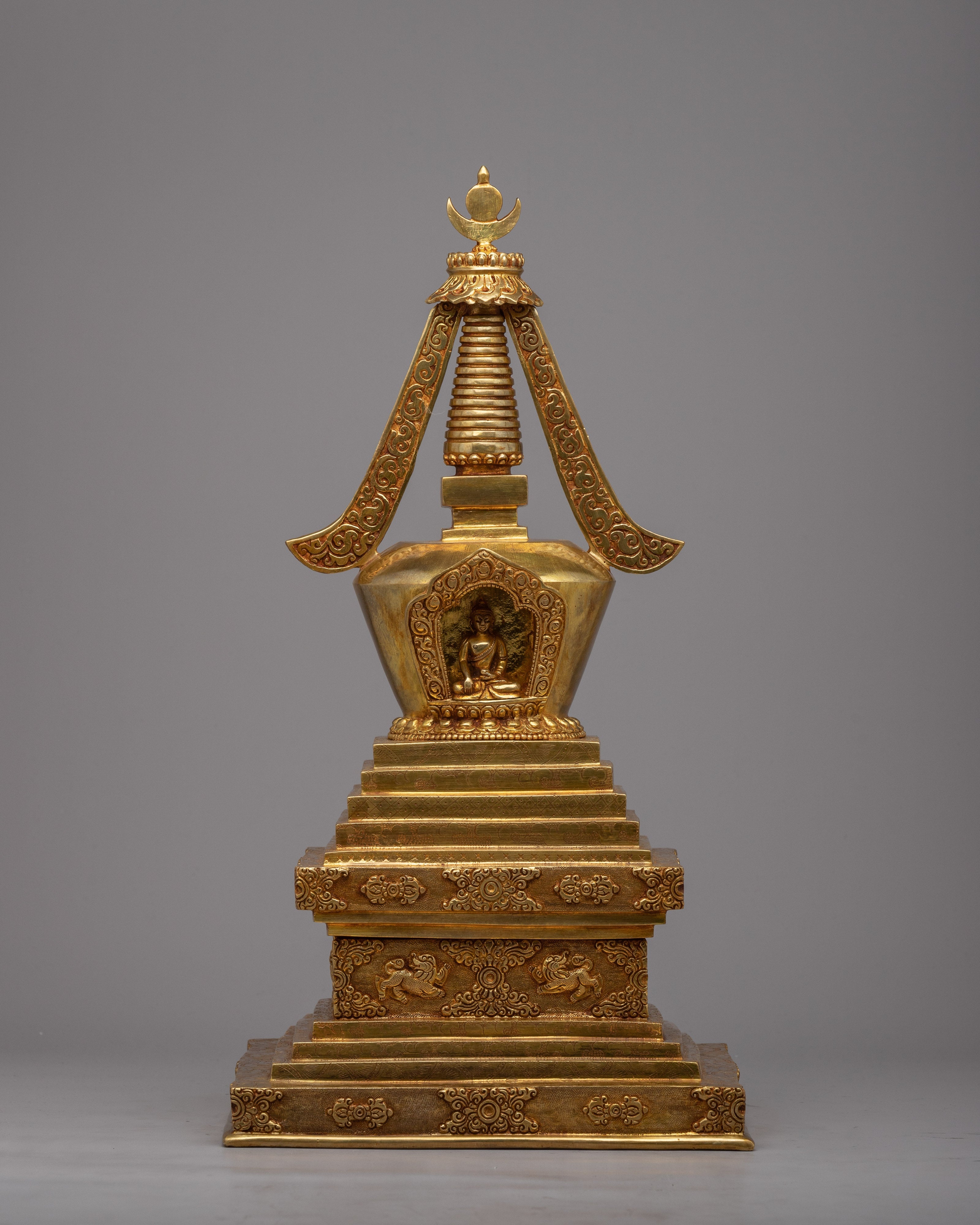 The Great Stupa | Exquisite Copper Body for a Stunning Centerpiece