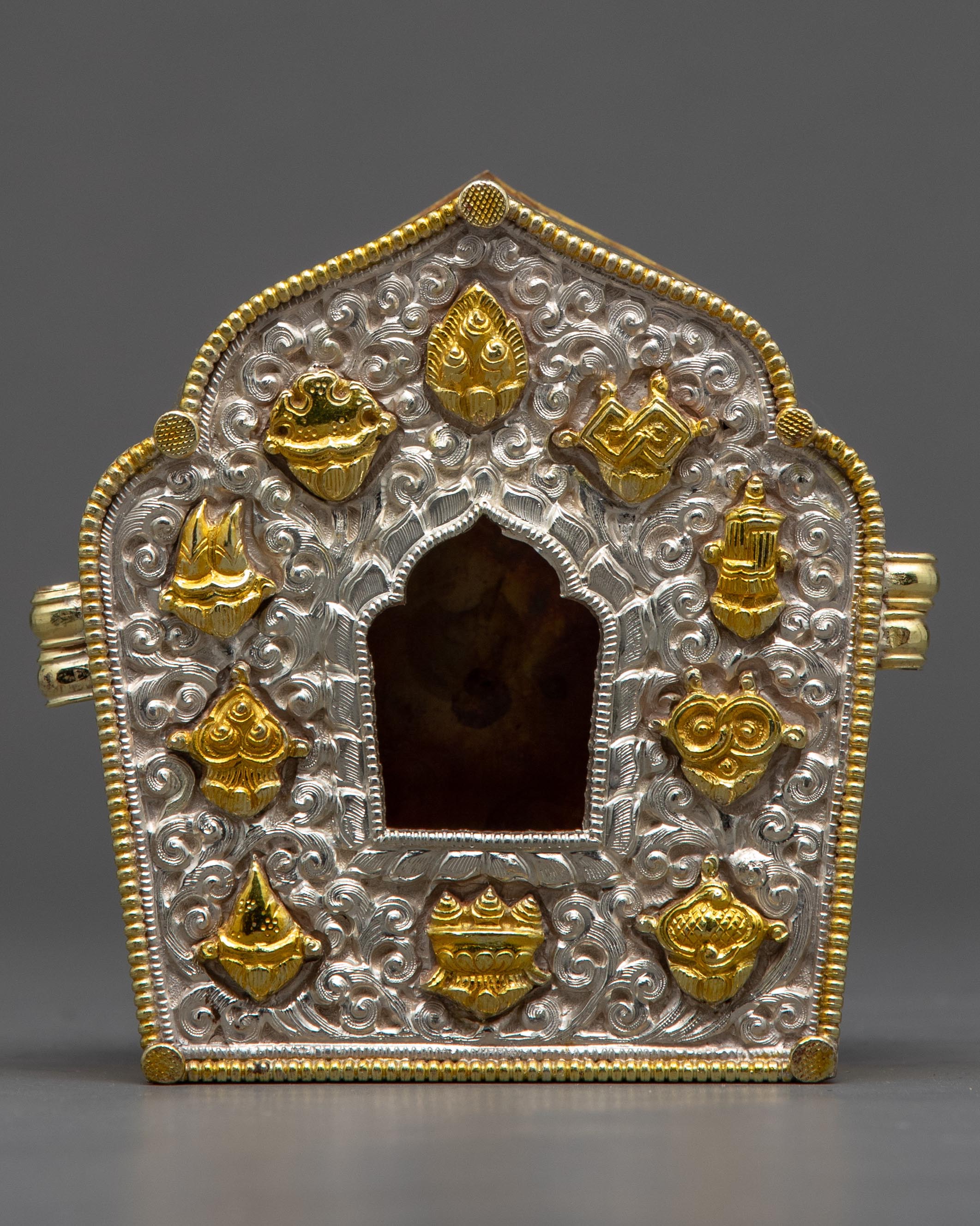 Antique Tibetan Ghau Box | Buddhist Altar Box | Vintage Decor